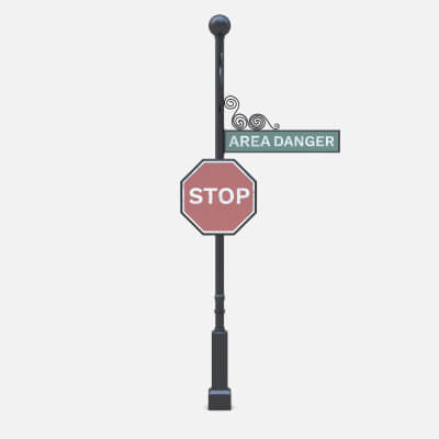 Street Sign 22 - 3D Model by frezzy
