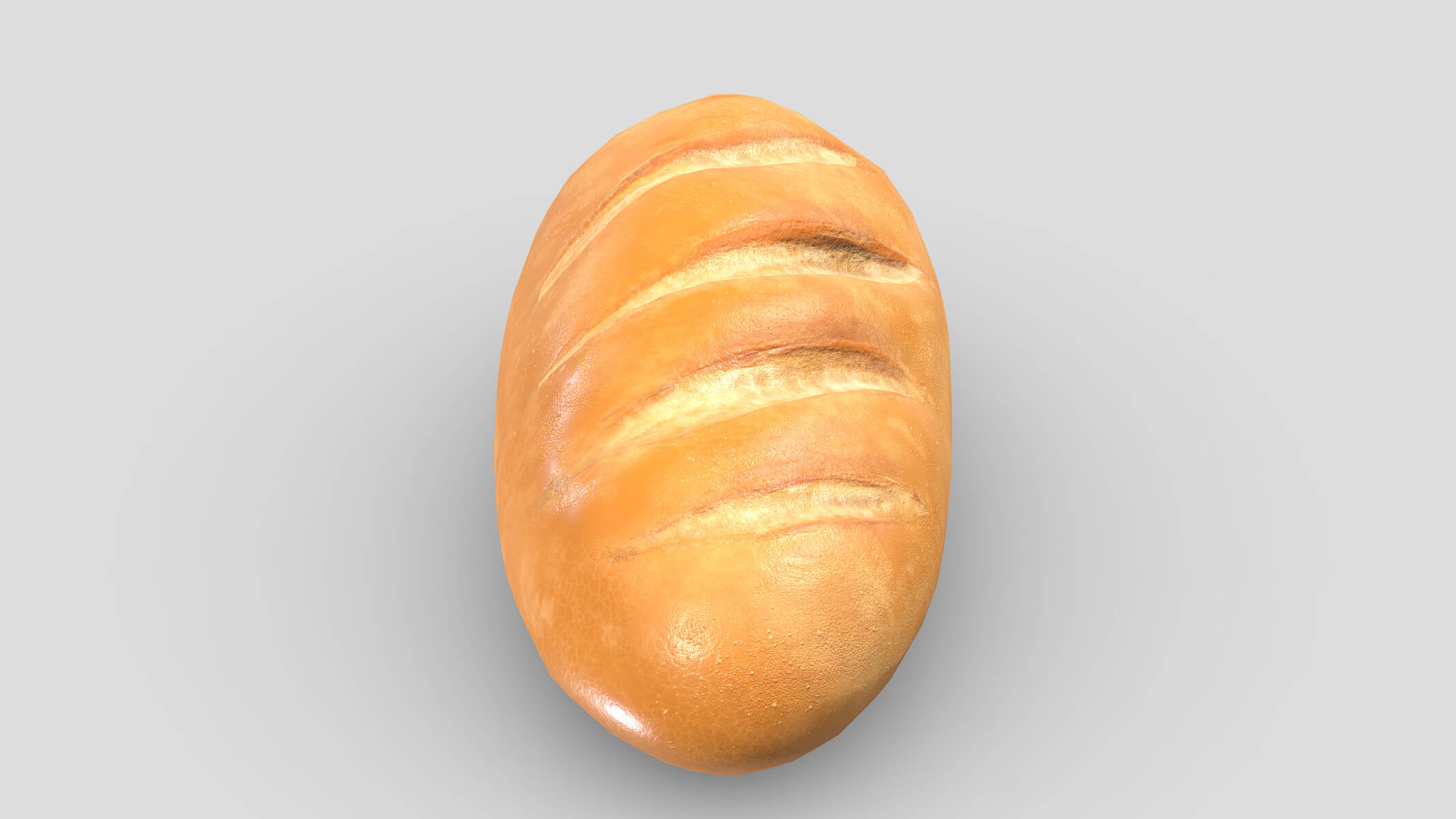 Supermarket Bread 02 Low Poly - 3D Model by frezzy