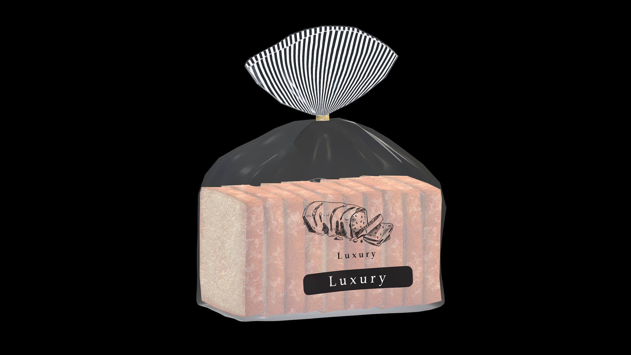 Supermarket Bread 05 Low Poly - 3D Model by frezzy