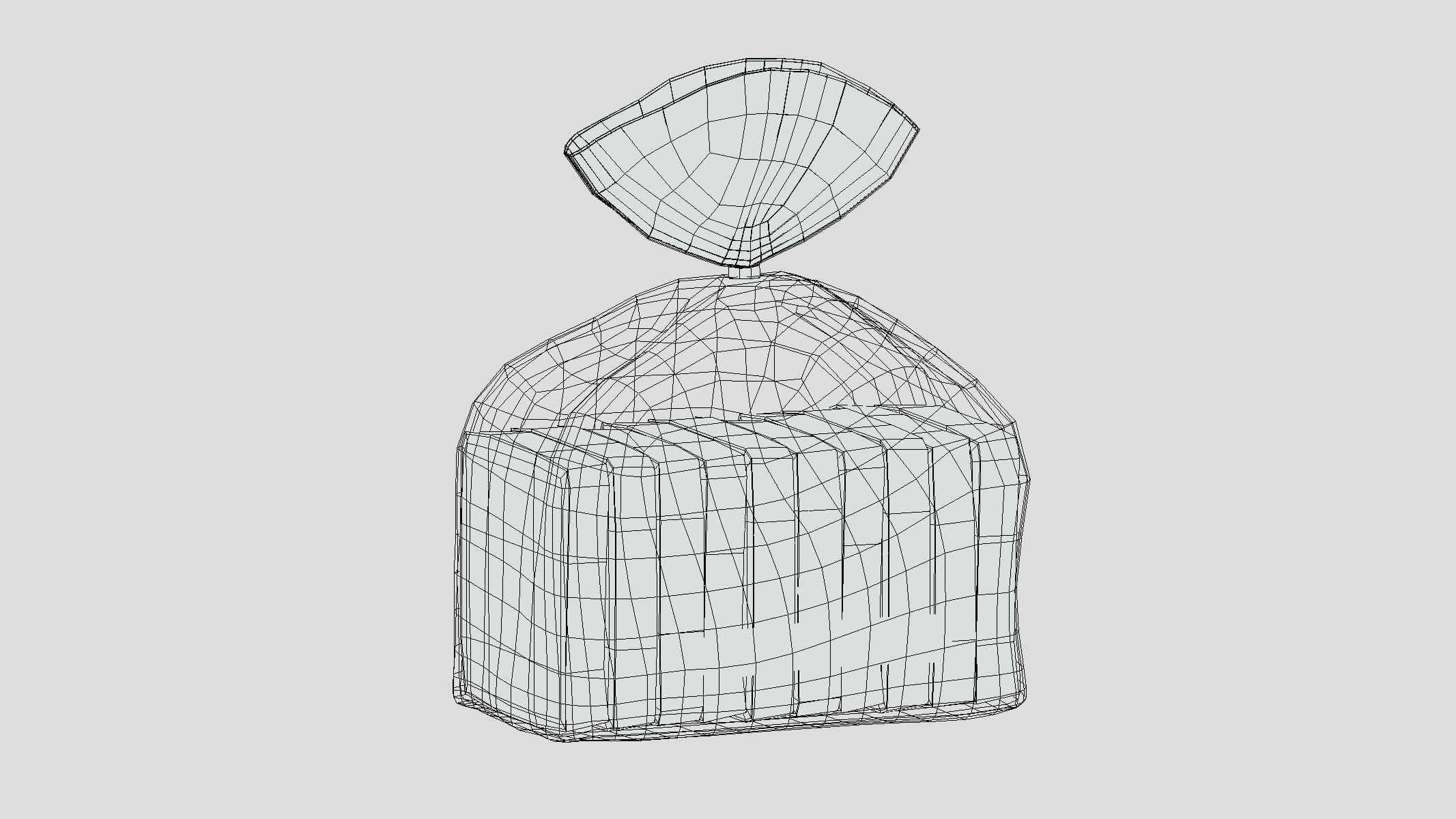 Supermarket Bread 05 Low Poly - 3D Model by frezzy