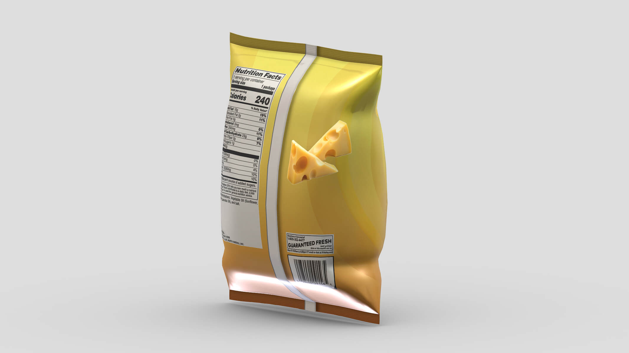 Supermarket Chips 01 Low Poly - 3D Model by frezzy