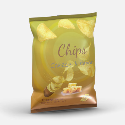 Supermarket Chips 01 Low Poly - 3D Model by frezzy