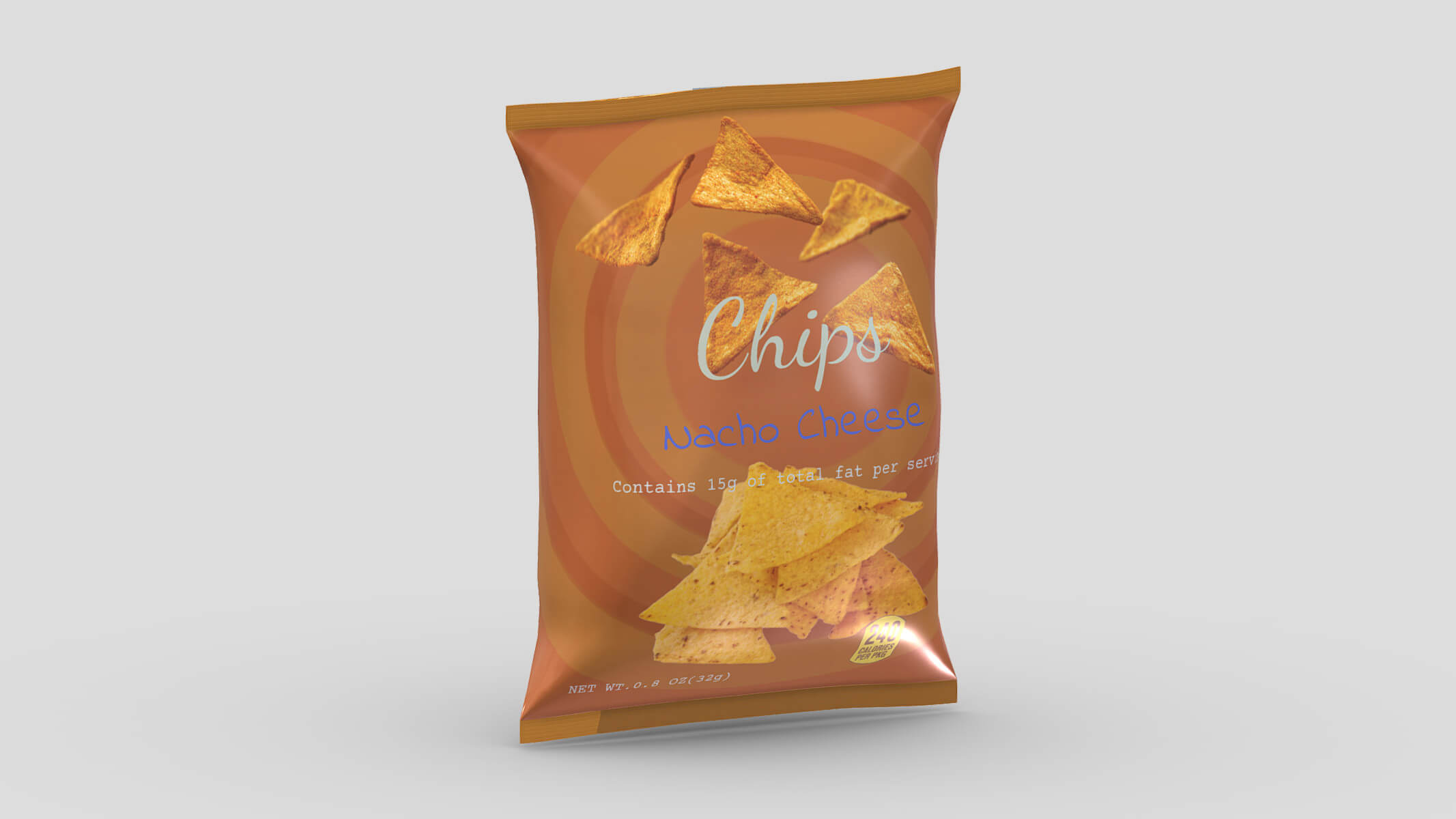 Supermarket Chips 02 Low Poly - 3D Model by frezzy