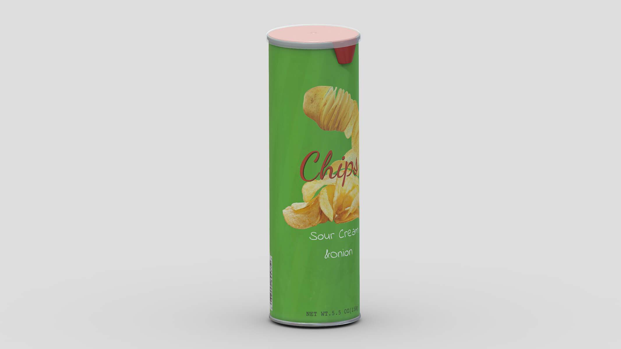 Supermarket Chips 03 Low Poly - 3D Model by frezzy