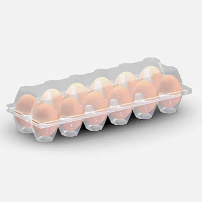 Supermarket Eggs Container 01 Low Poly - 3D Model by frezzy