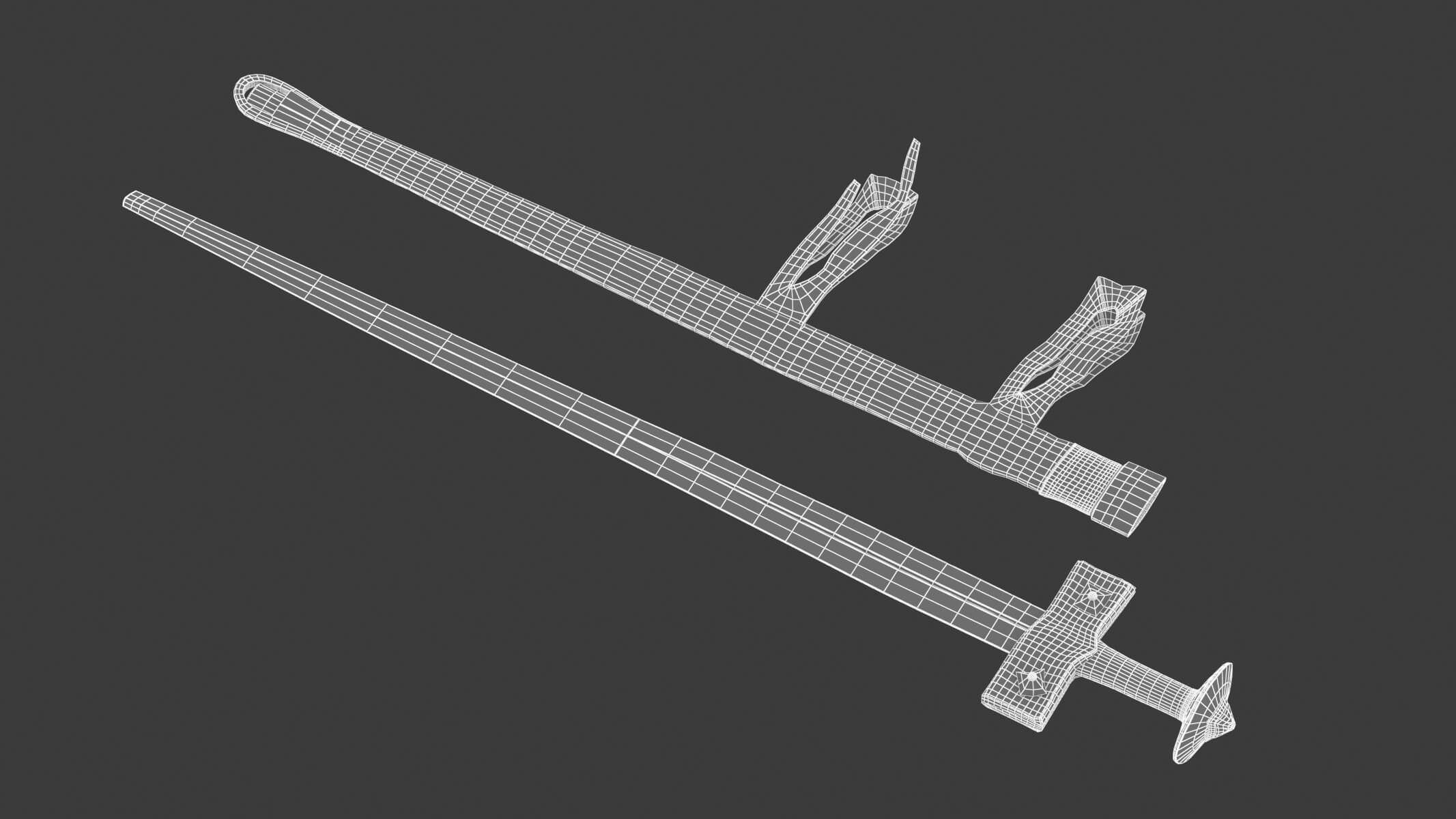 Takouba Sword - 3D Model by frezzy