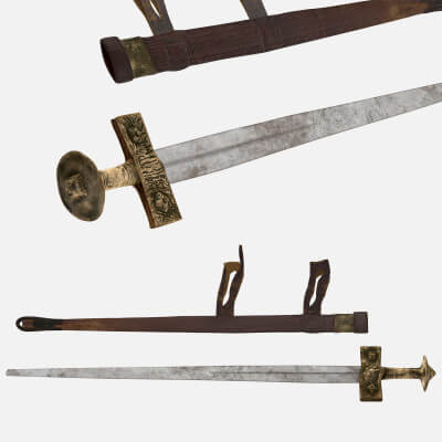 Takouba Sword - 3D Model by frezzy