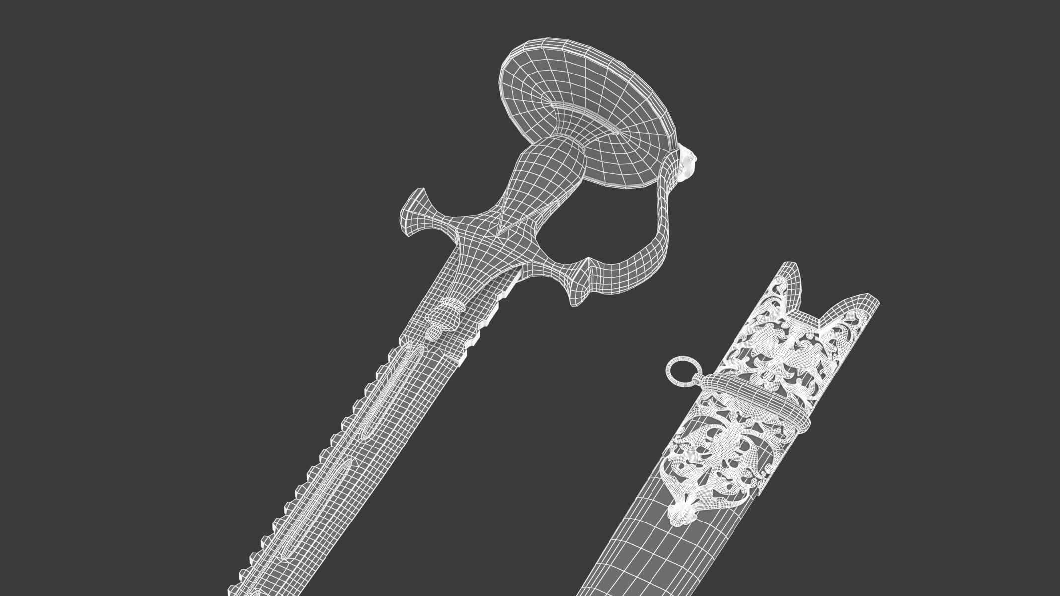 Talwar Sword - 3D Model by frezzy