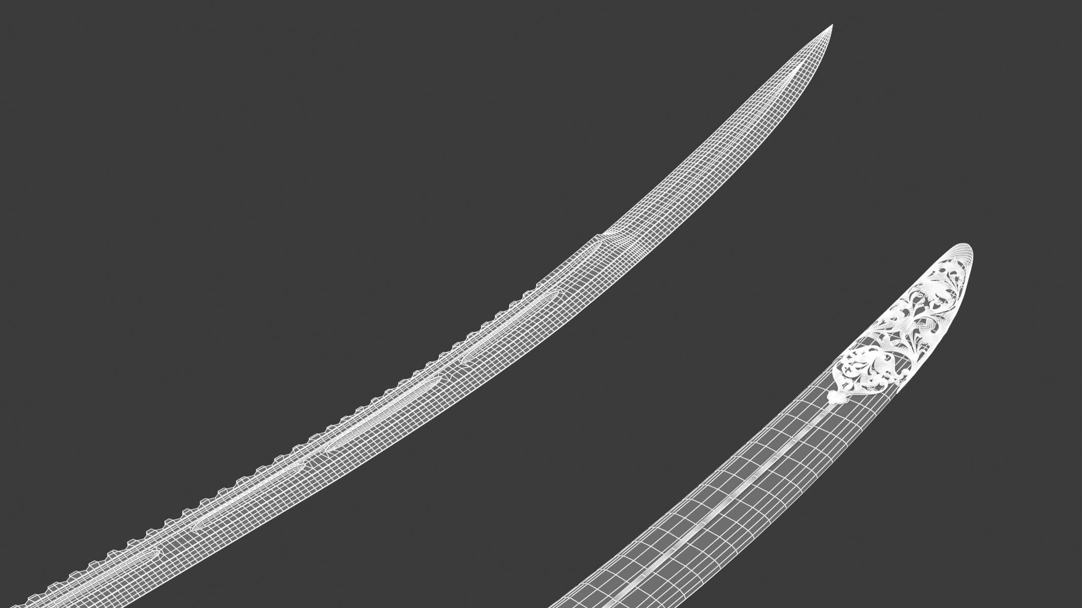 Talwar Sword - 3D Model by frezzy