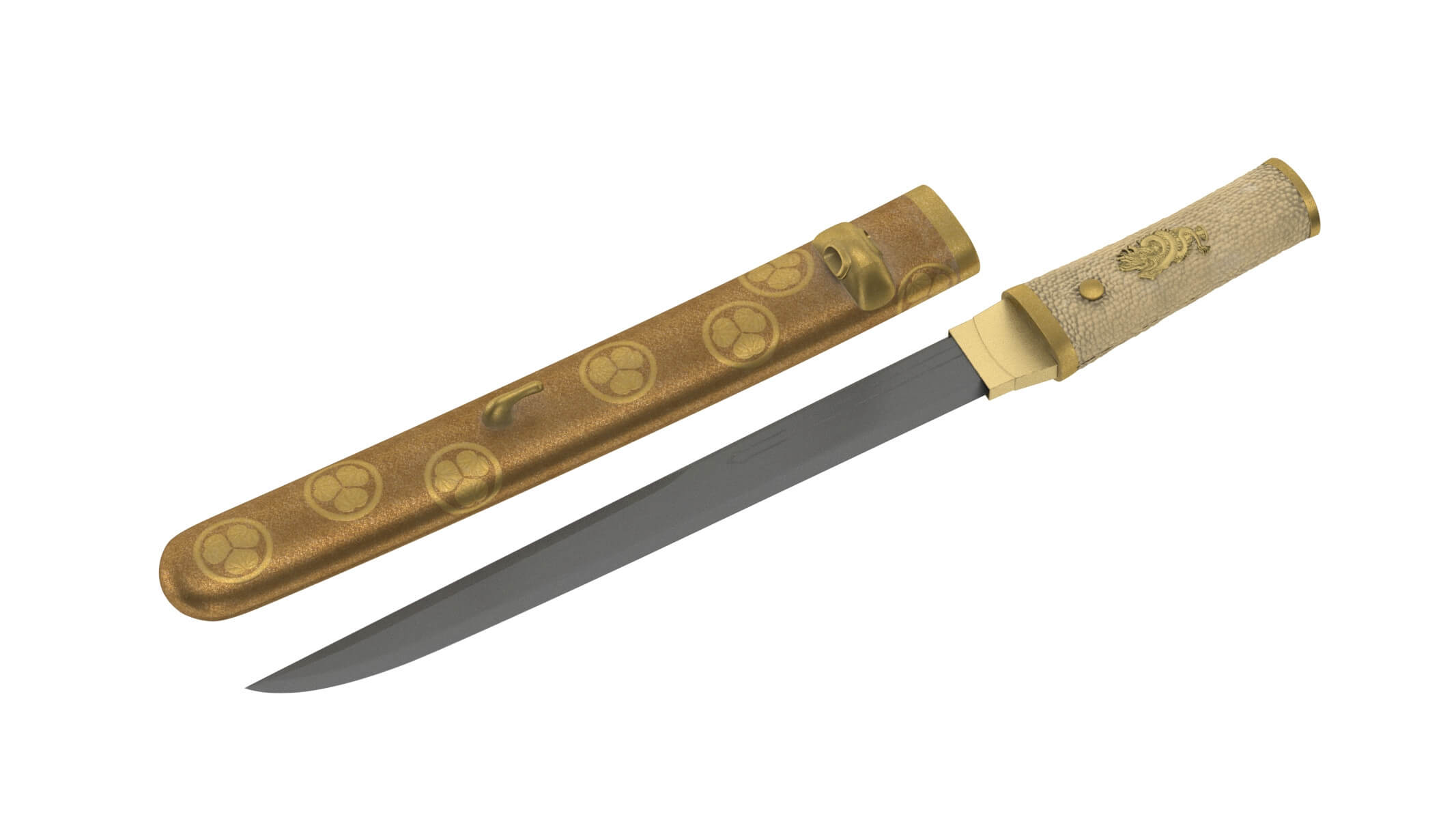 Tanto Short Sword - 3D Model by frezzy