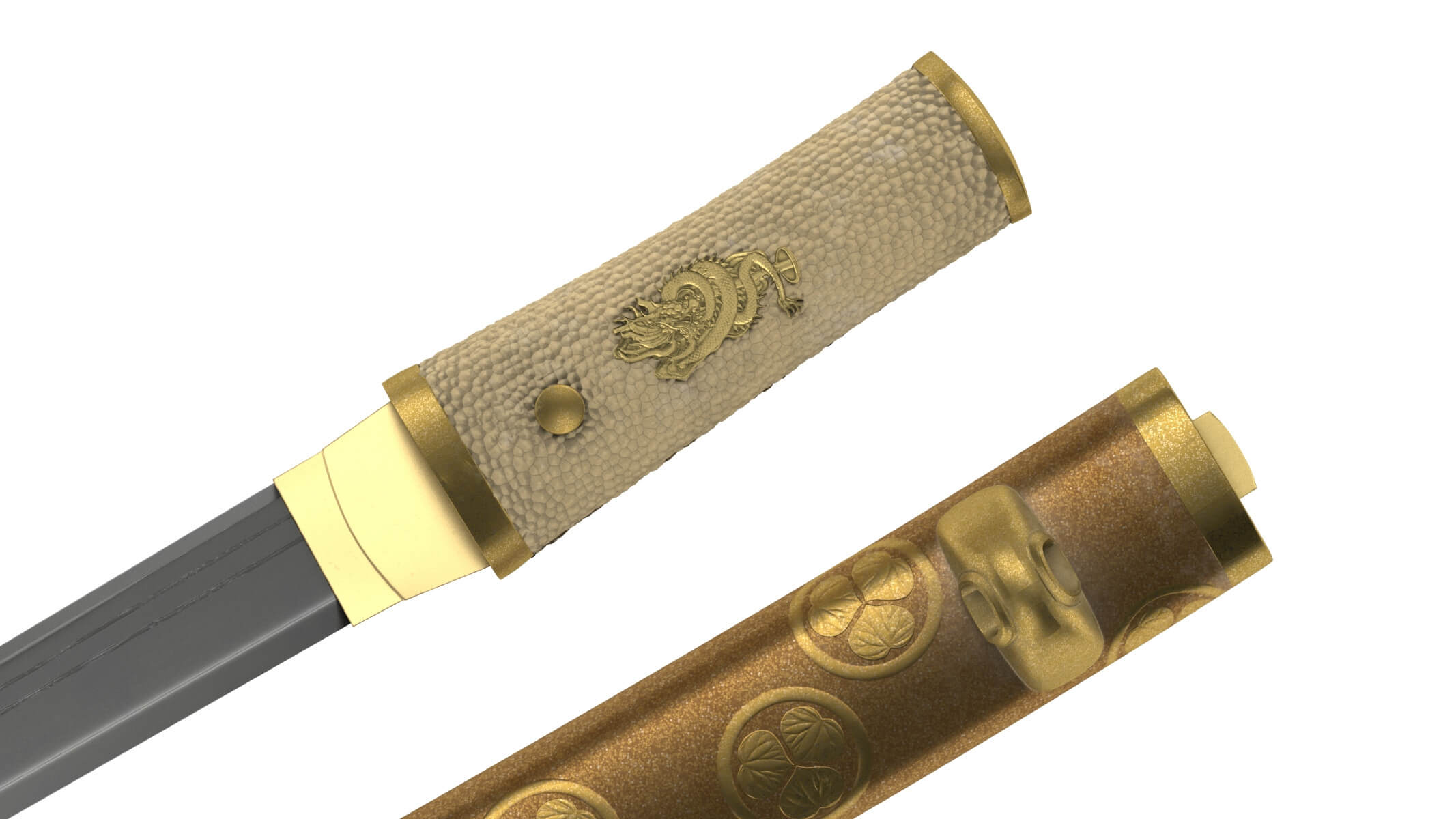 Tanto Short Sword - 3D Model by frezzy