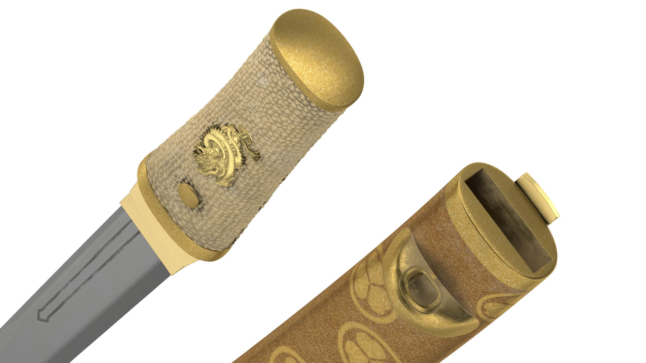 Tanto Short Sword - 3D Model by frezzy