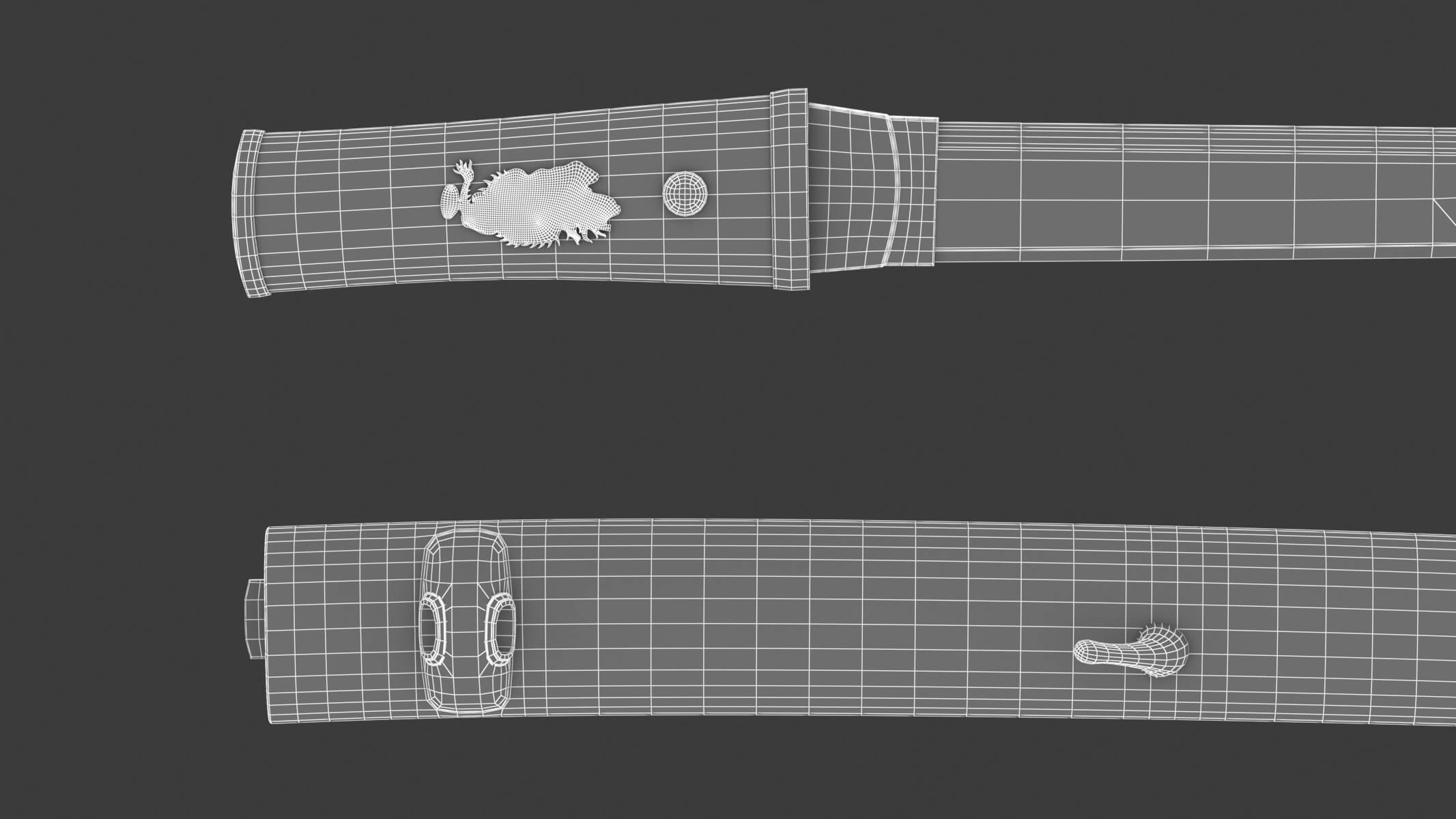 Tanto Short Sword - 3D Model by frezzy