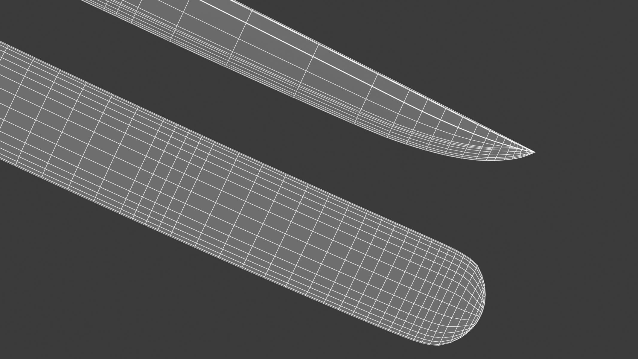 Tanto Short Sword - 3D Model by frezzy