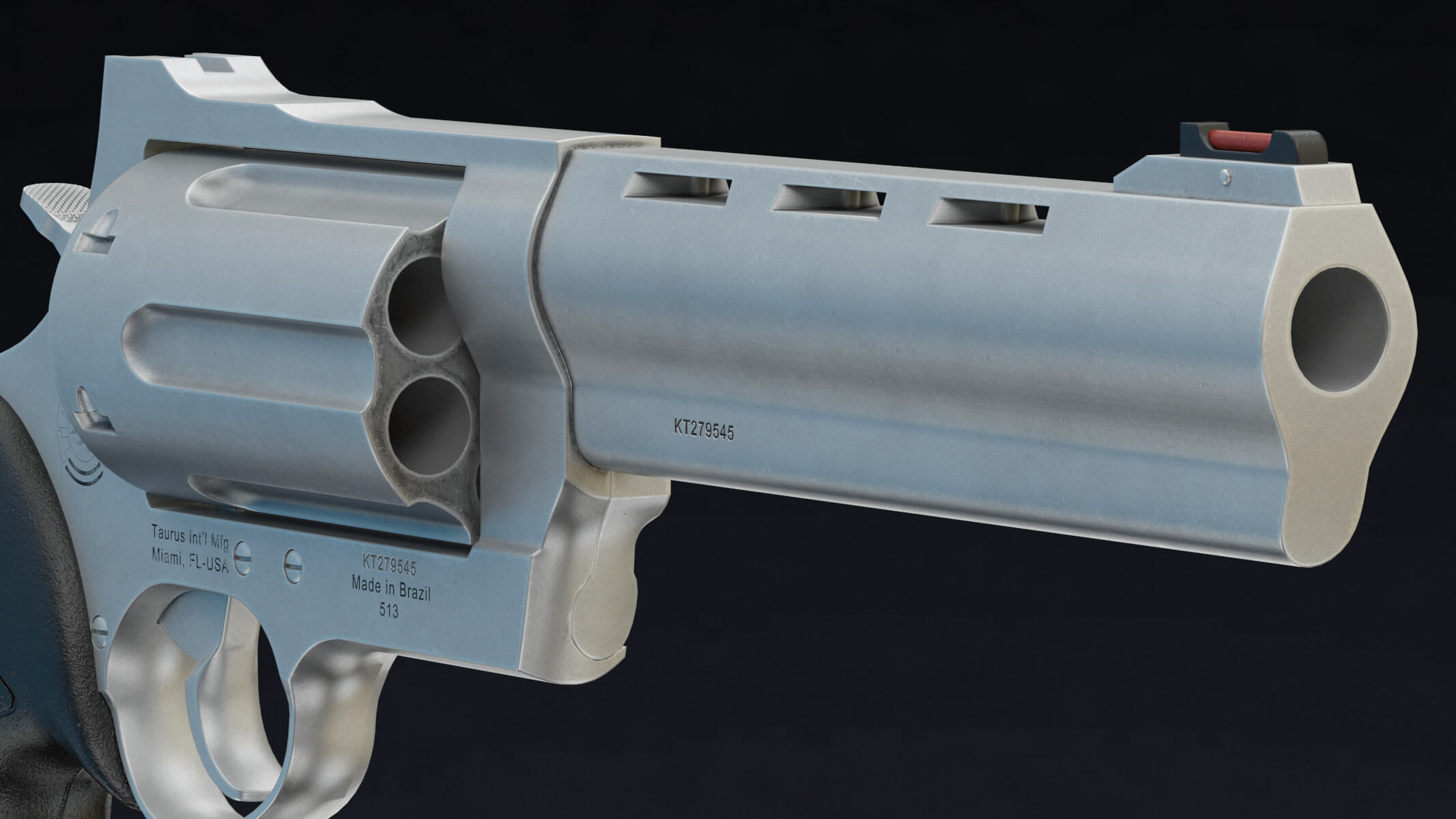 Taurus Judge Low Poly - 3D Model by frezzy