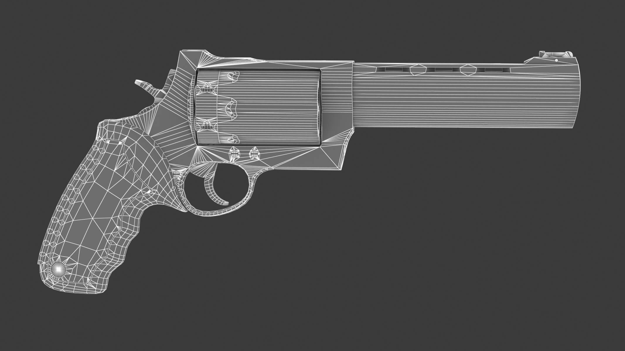 Taurus Judge Low Poly - 3D Model by frezzy