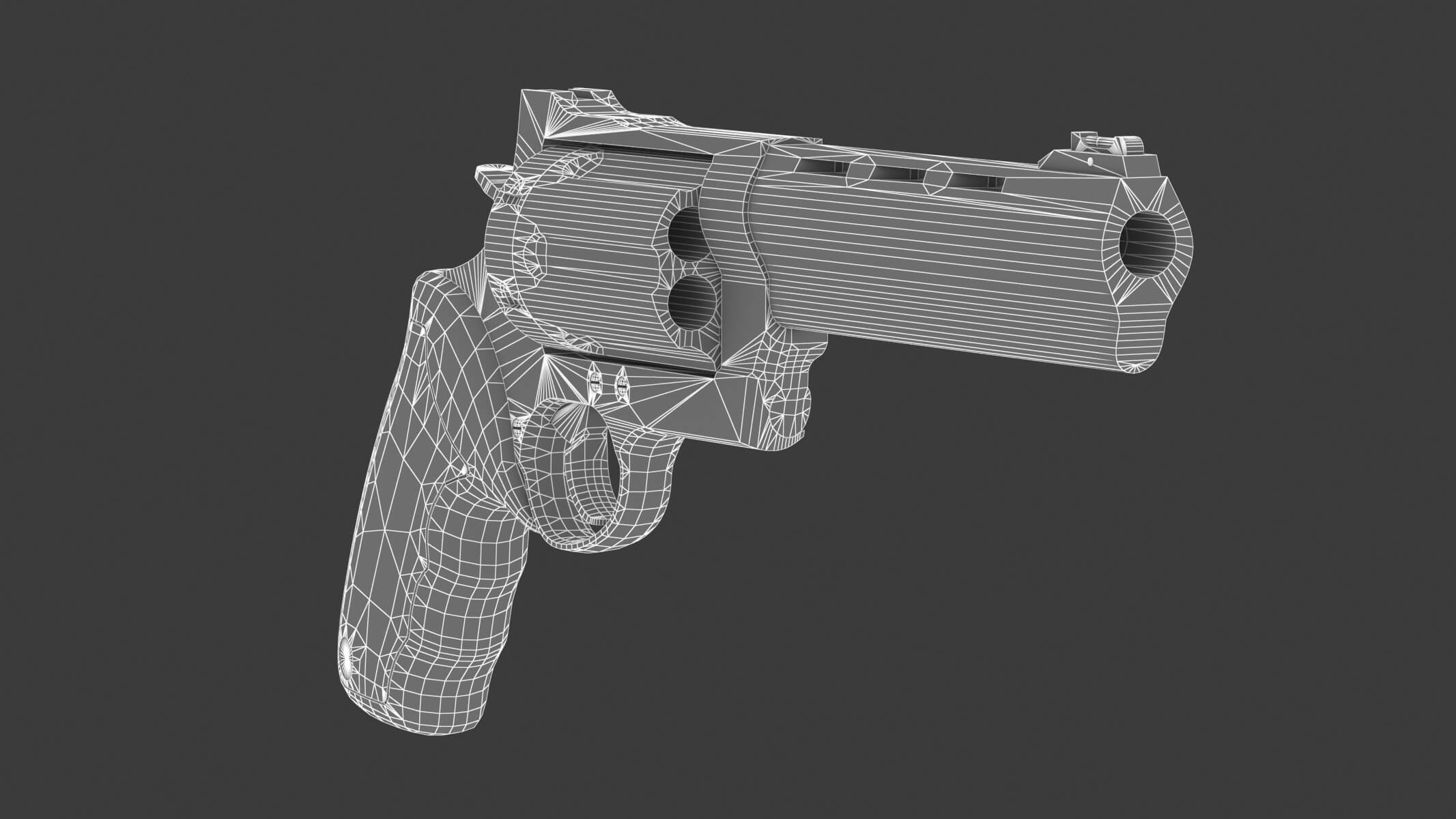 Taurus Judge Low Poly - 3D Model by frezzy