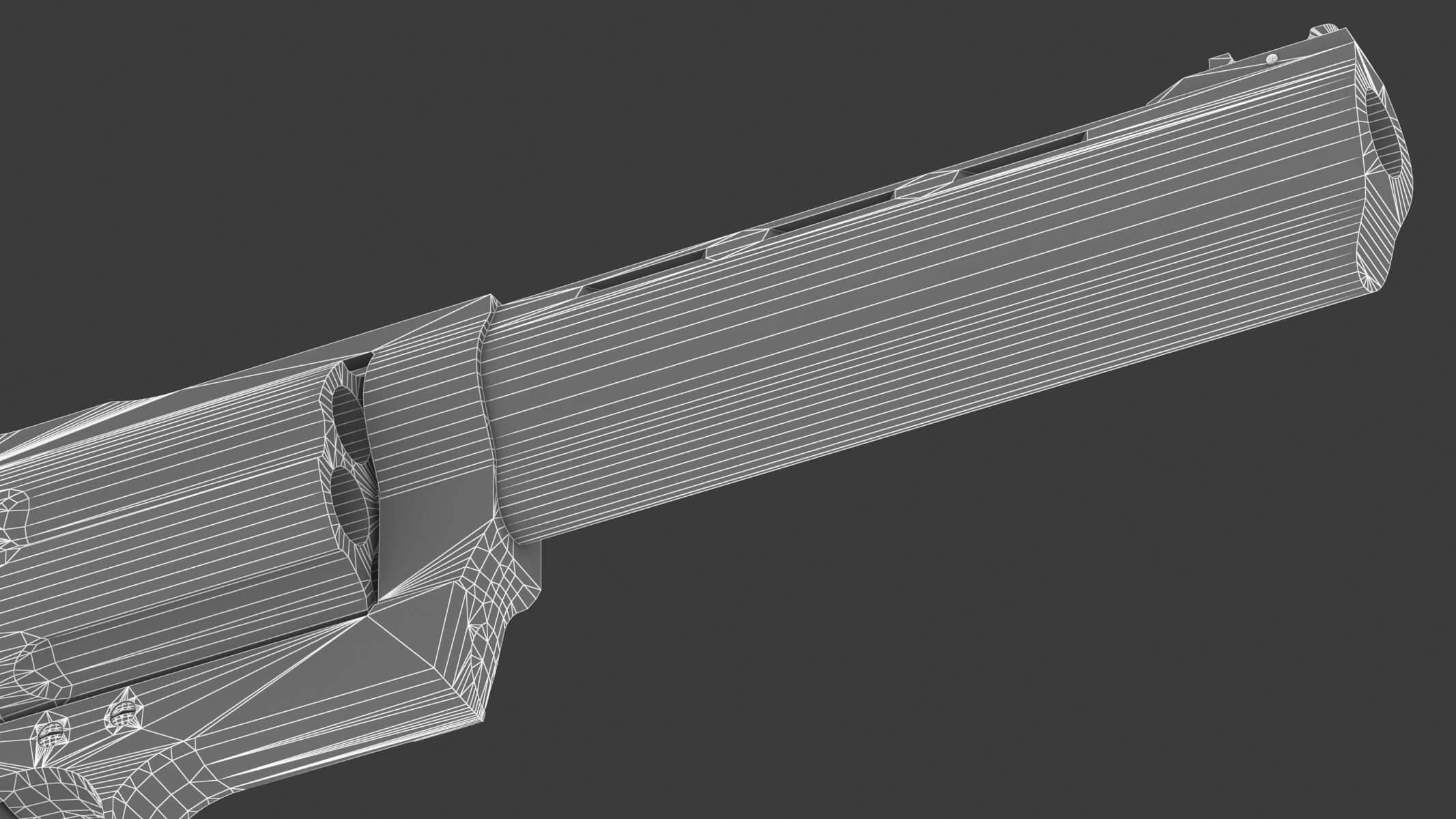 Taurus Judge Low Poly - 3D Model by frezzy