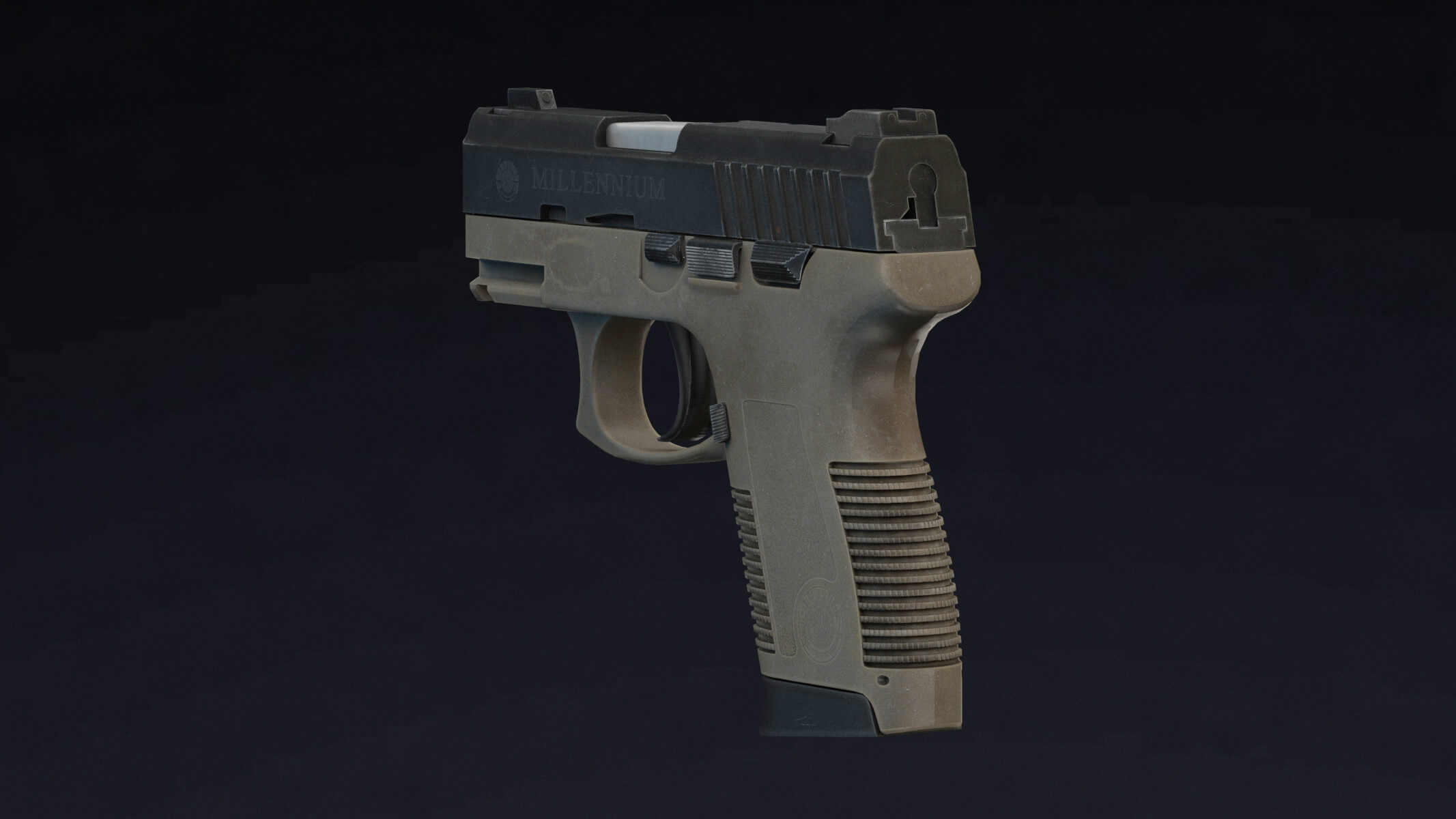 Taurus PT145 Low Poly V2 - 3D Model by frezzy
