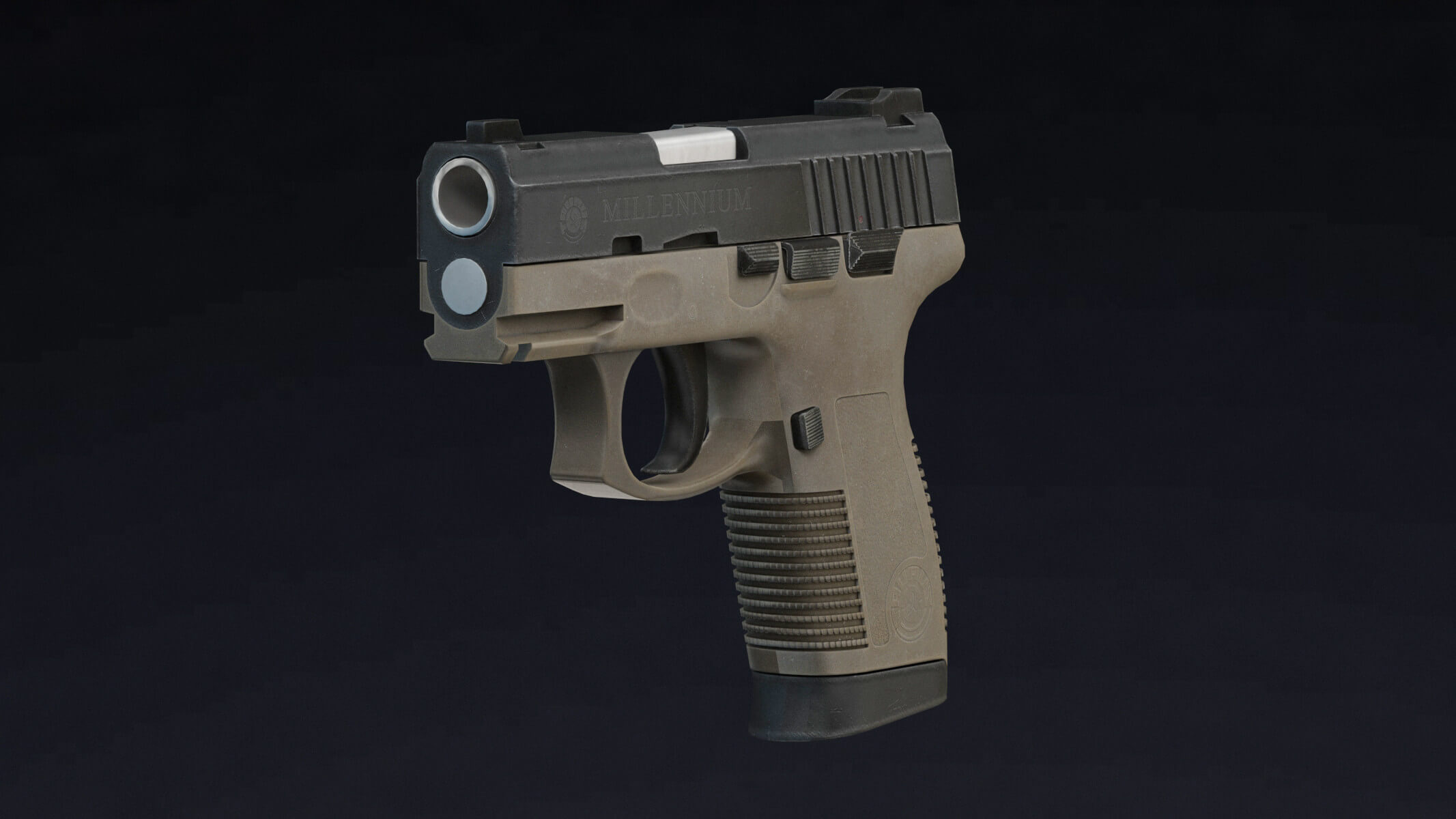 Taurus PT145 Low Poly V2 - 3D Model by frezzy