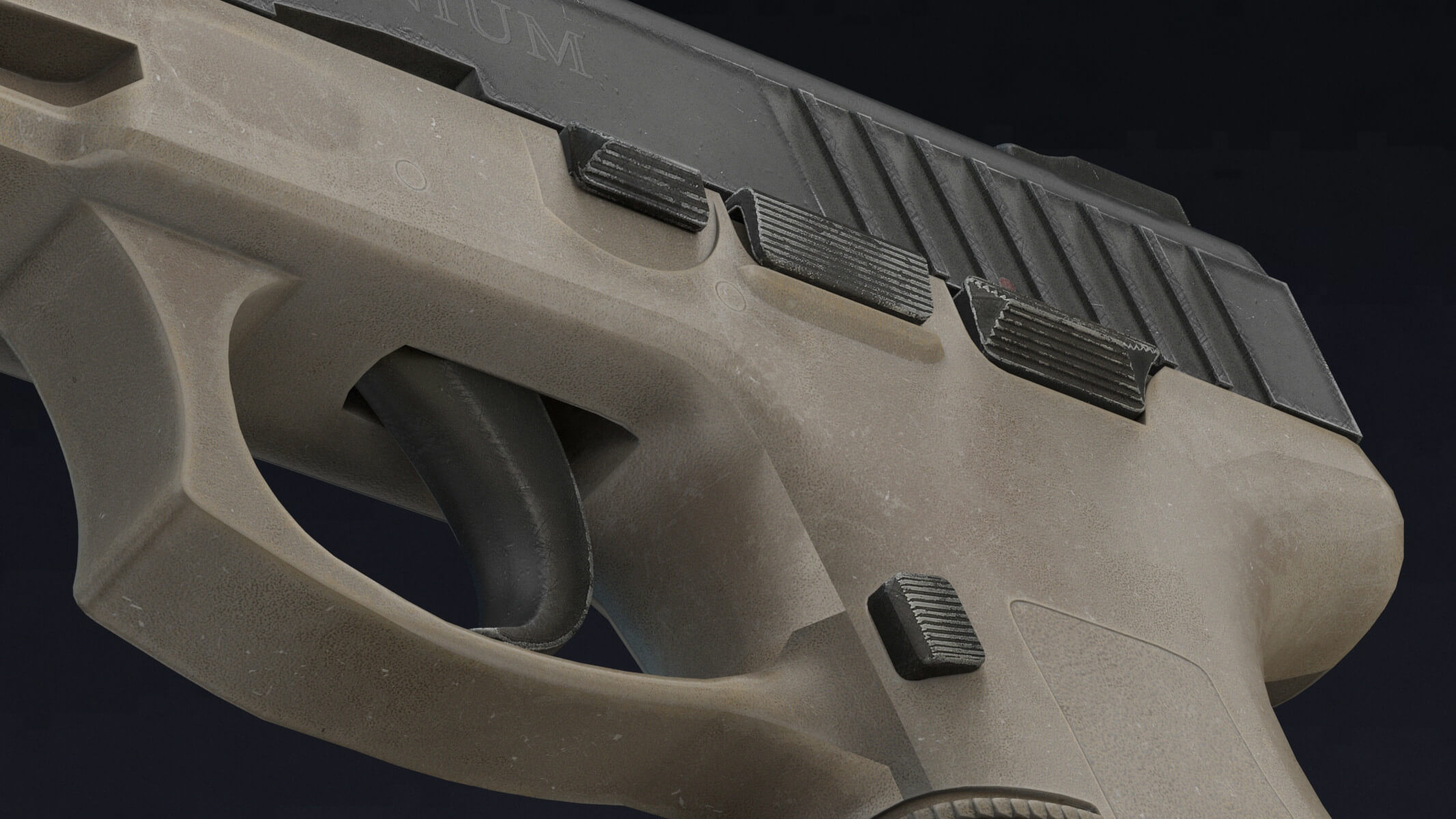 Taurus PT145 Low Poly V2 - 3D Model by frezzy