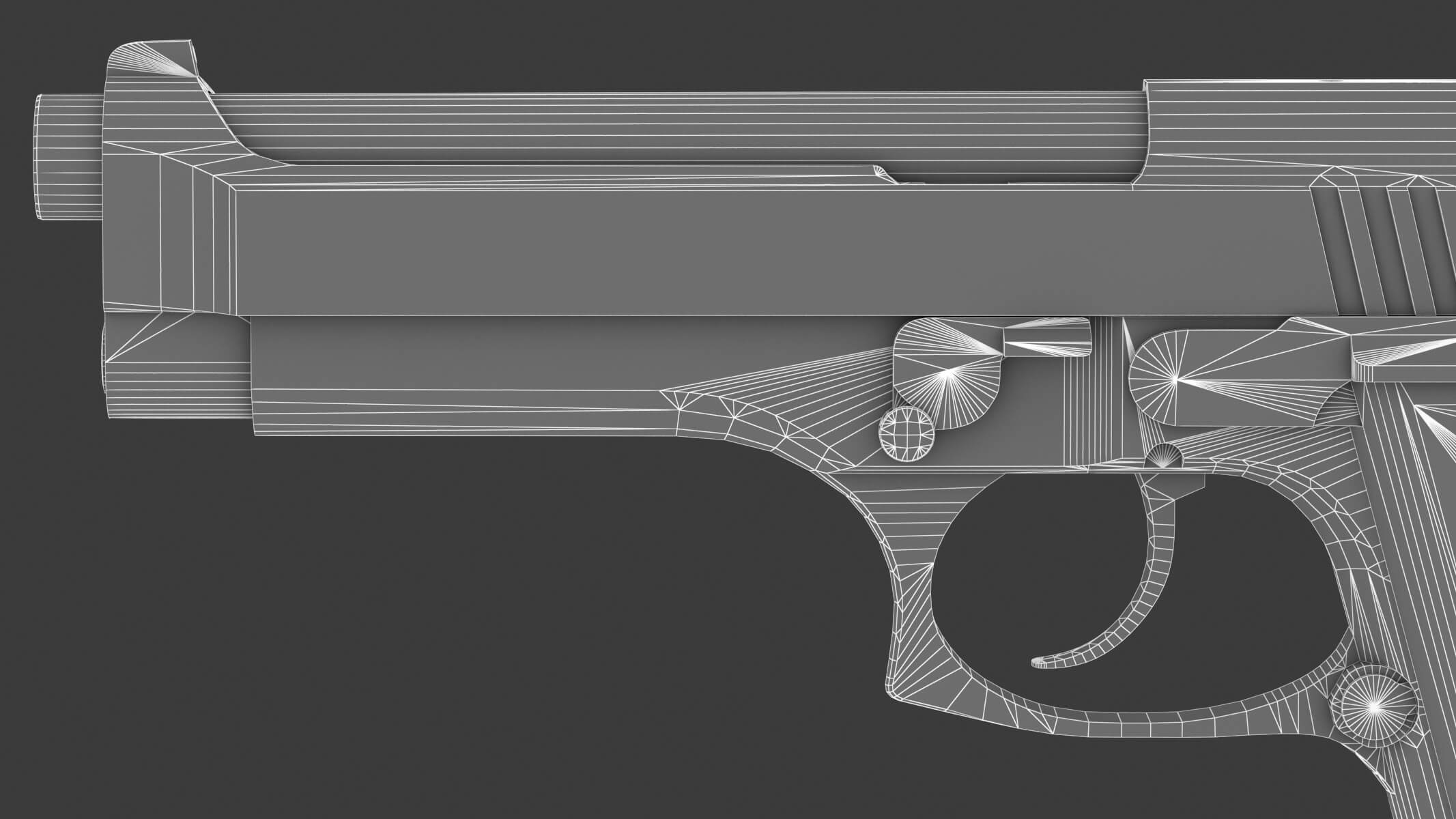 Taurus PT92 Low Poly V2 - 3D Model by frezzy