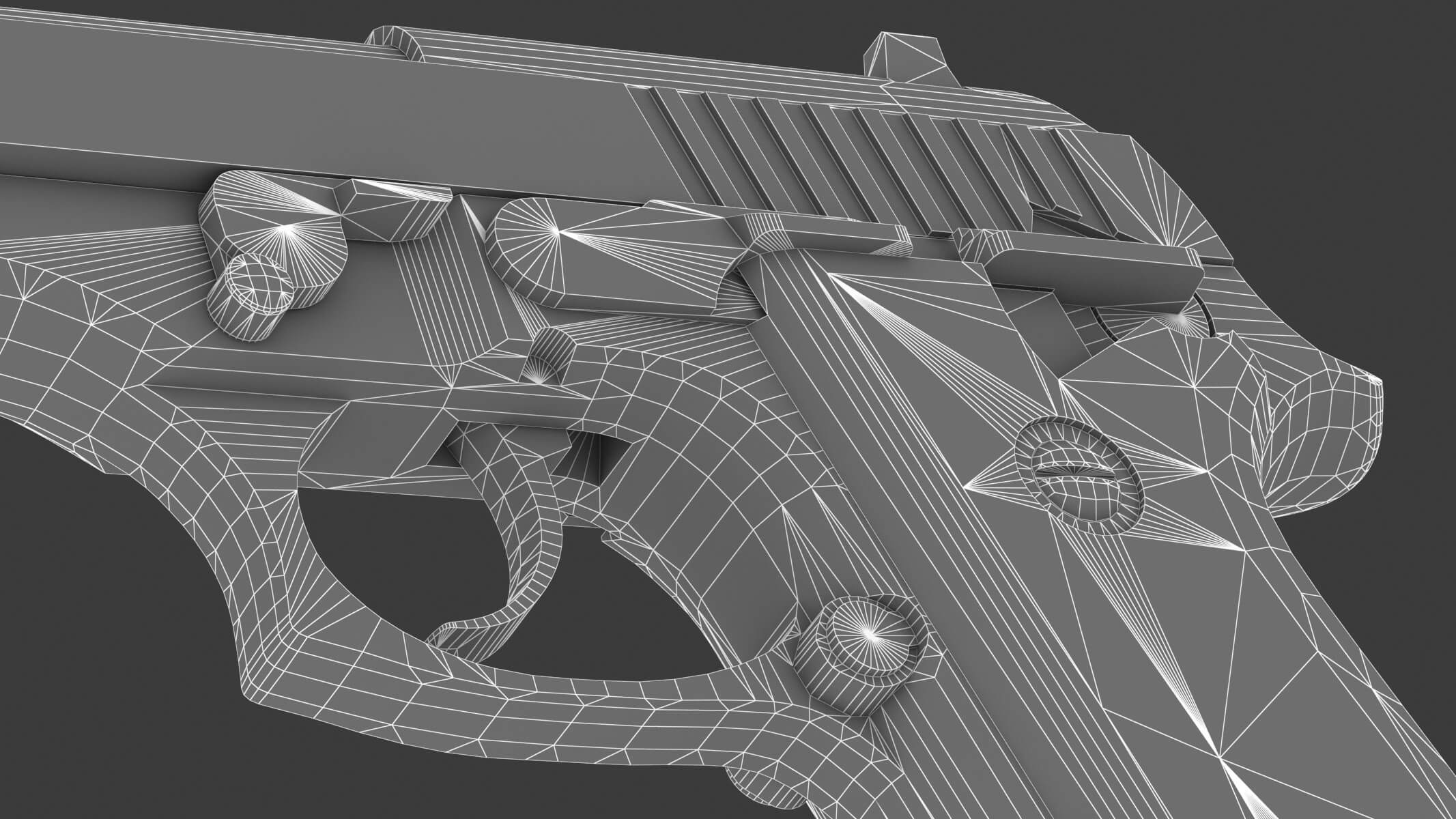 Taurus PT92 Low Poly V2 - 3D Model by frezzy
