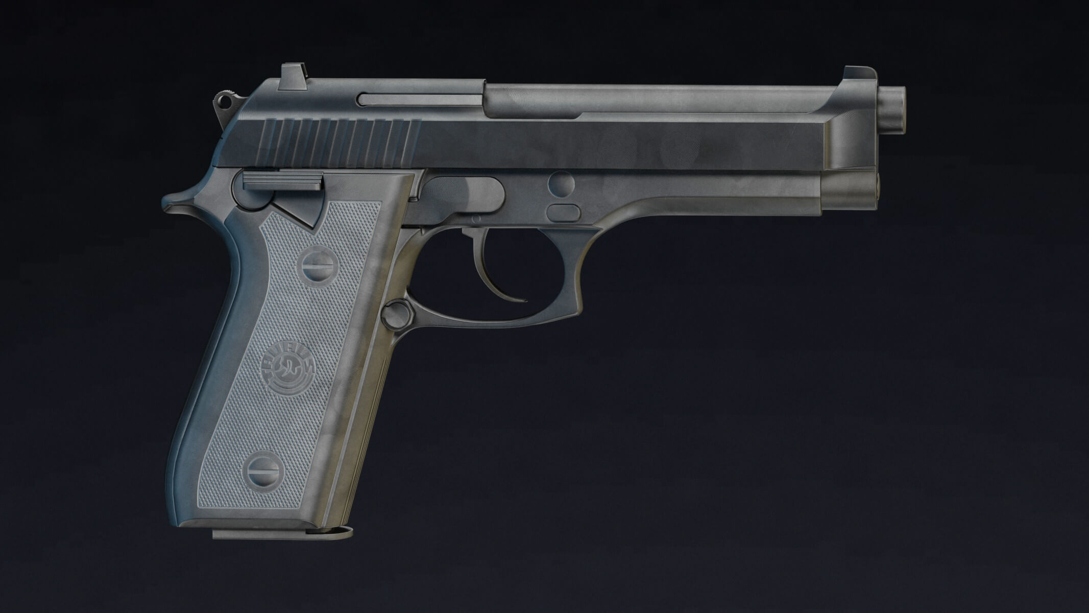 Taurus PT92 Low Poly - 3D Model by frezzy