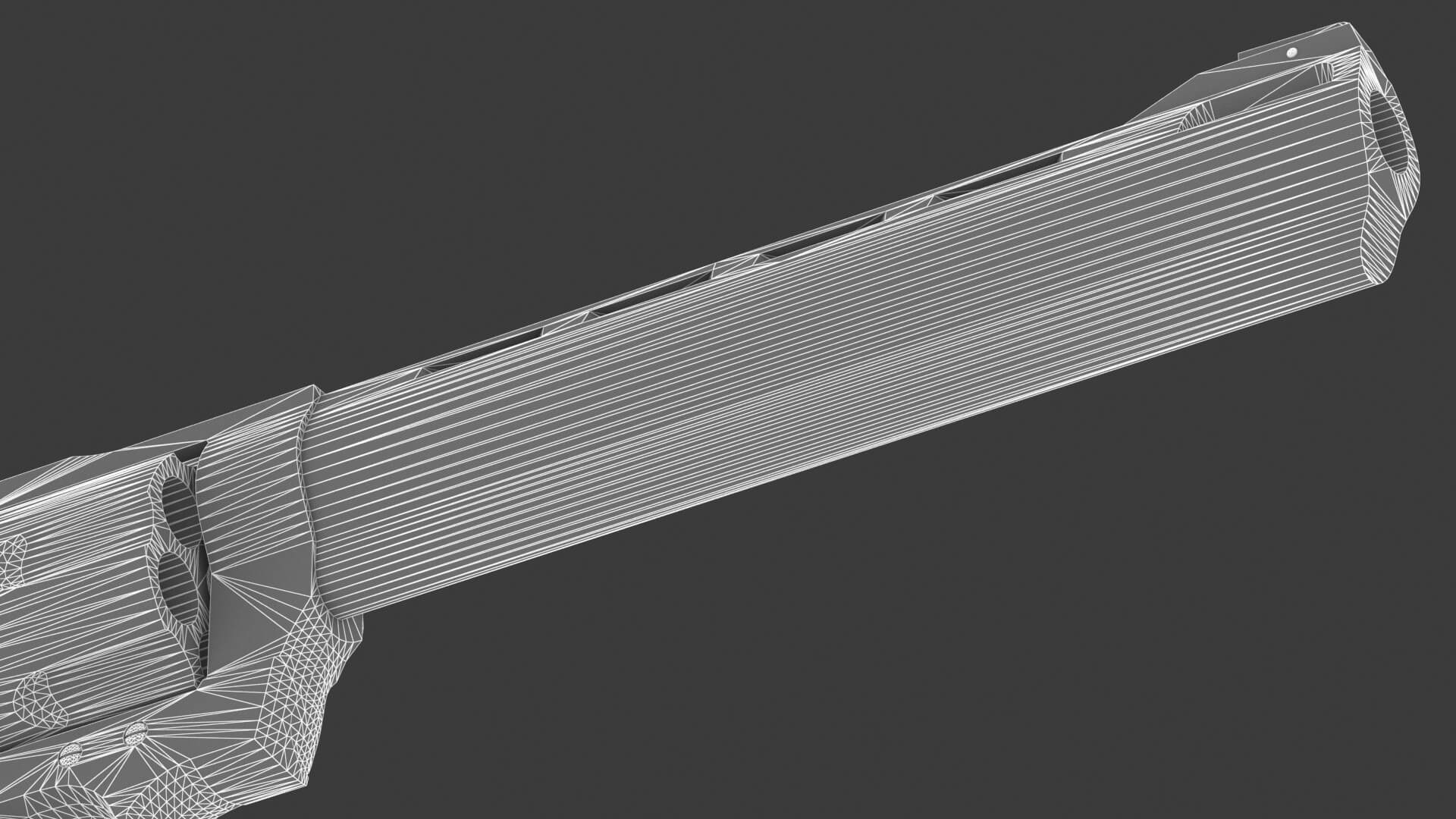 Taurus Raging Bull Low Poly - 3D Model by frezzy