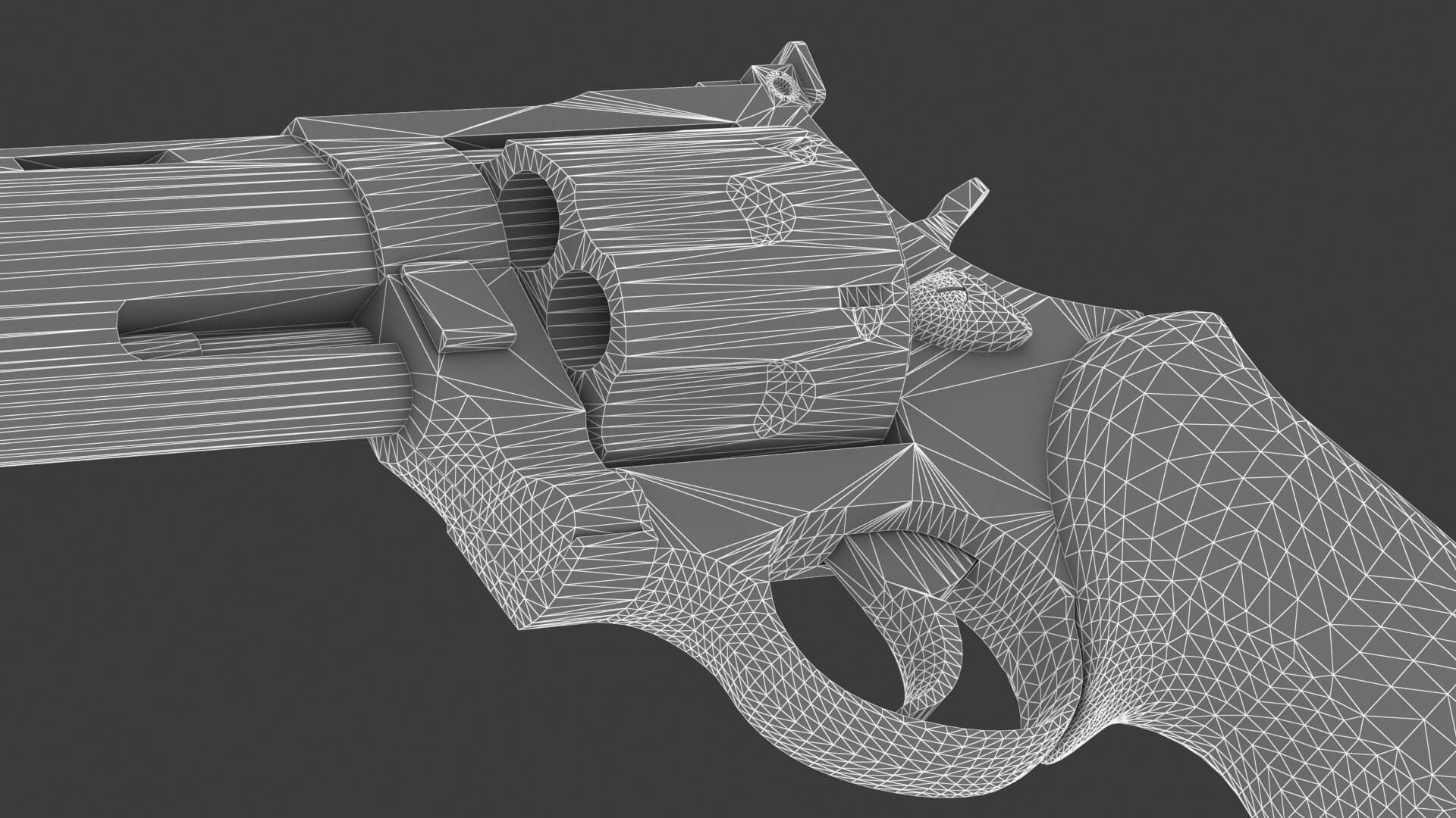 Taurus Raging Bull Low Poly - 3D Model by frezzy