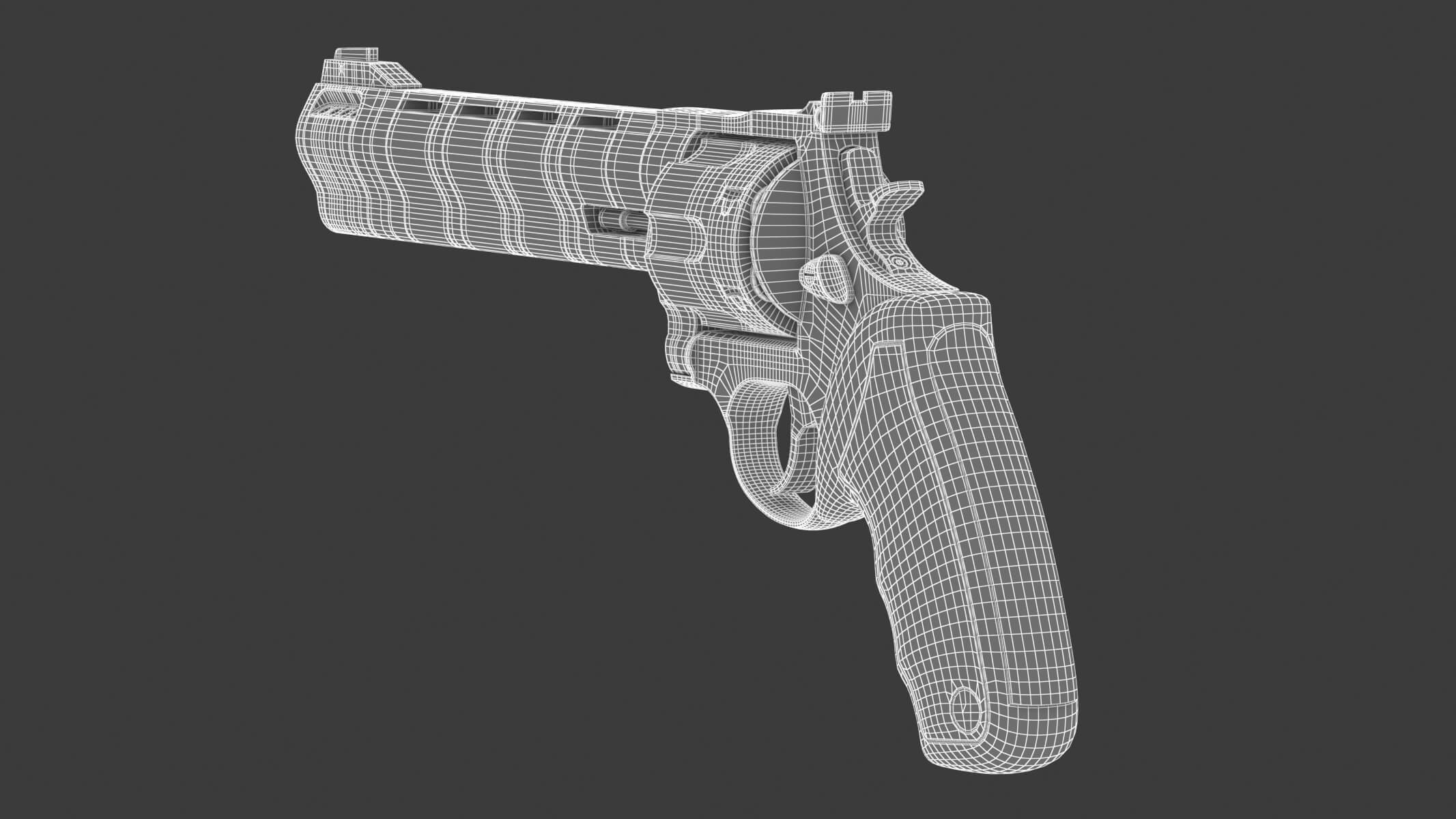 Taurus Raging Bull - 3D Model by frezzy