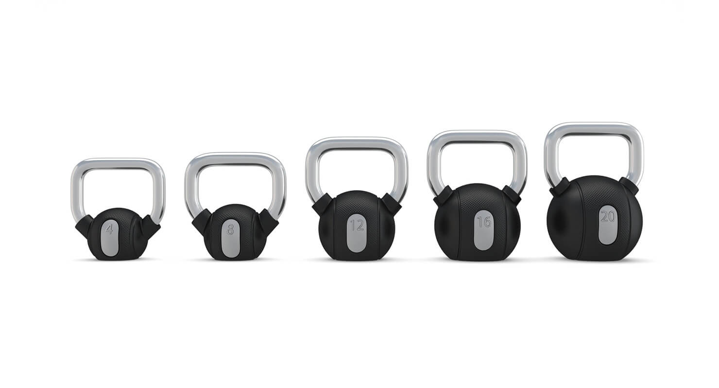 Technogym Free Weight Kettlebells - 3D Model by frezzy
