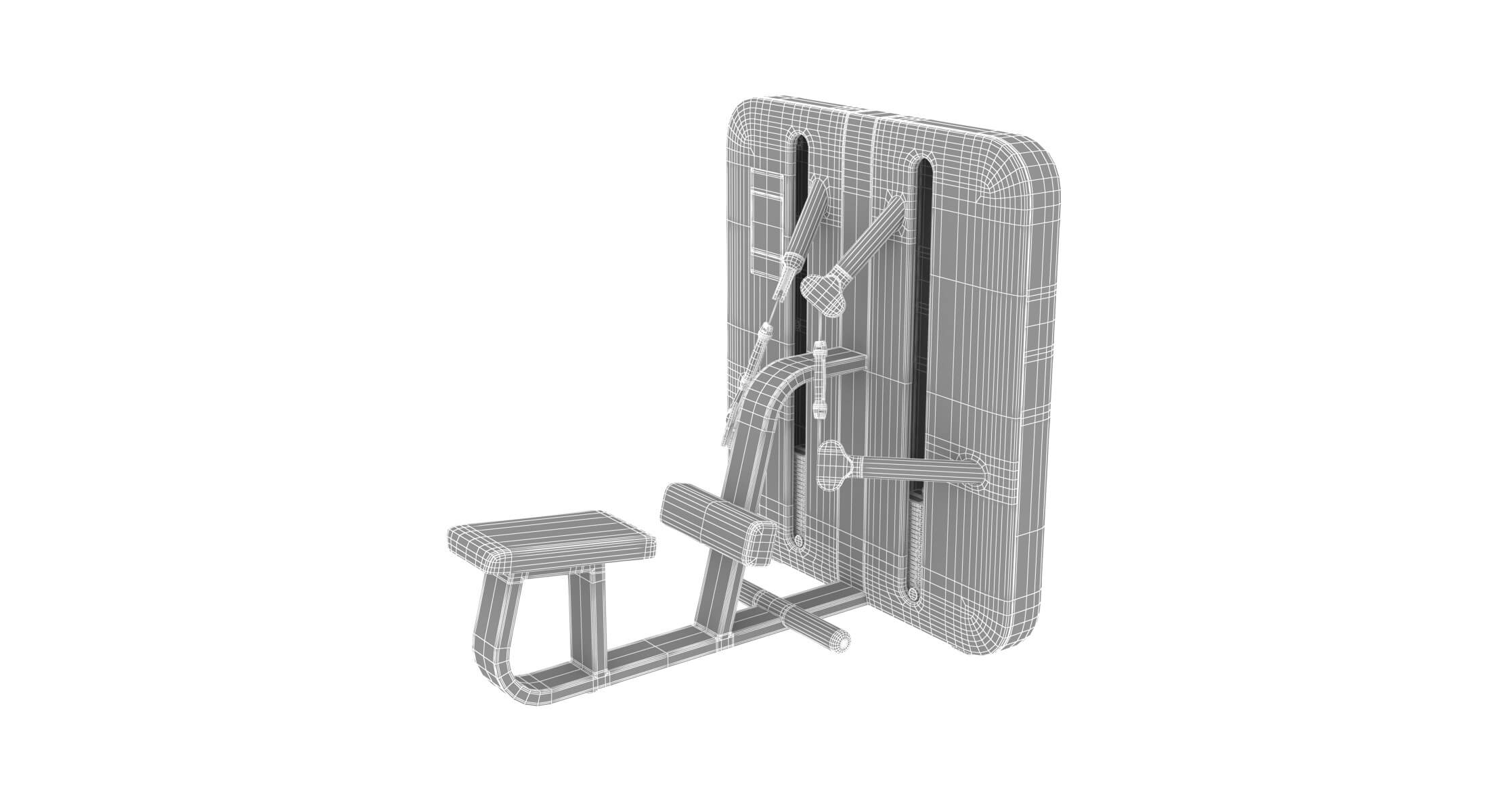 Technogym Kinesis Step Low Pull - 3D Model by frezzy