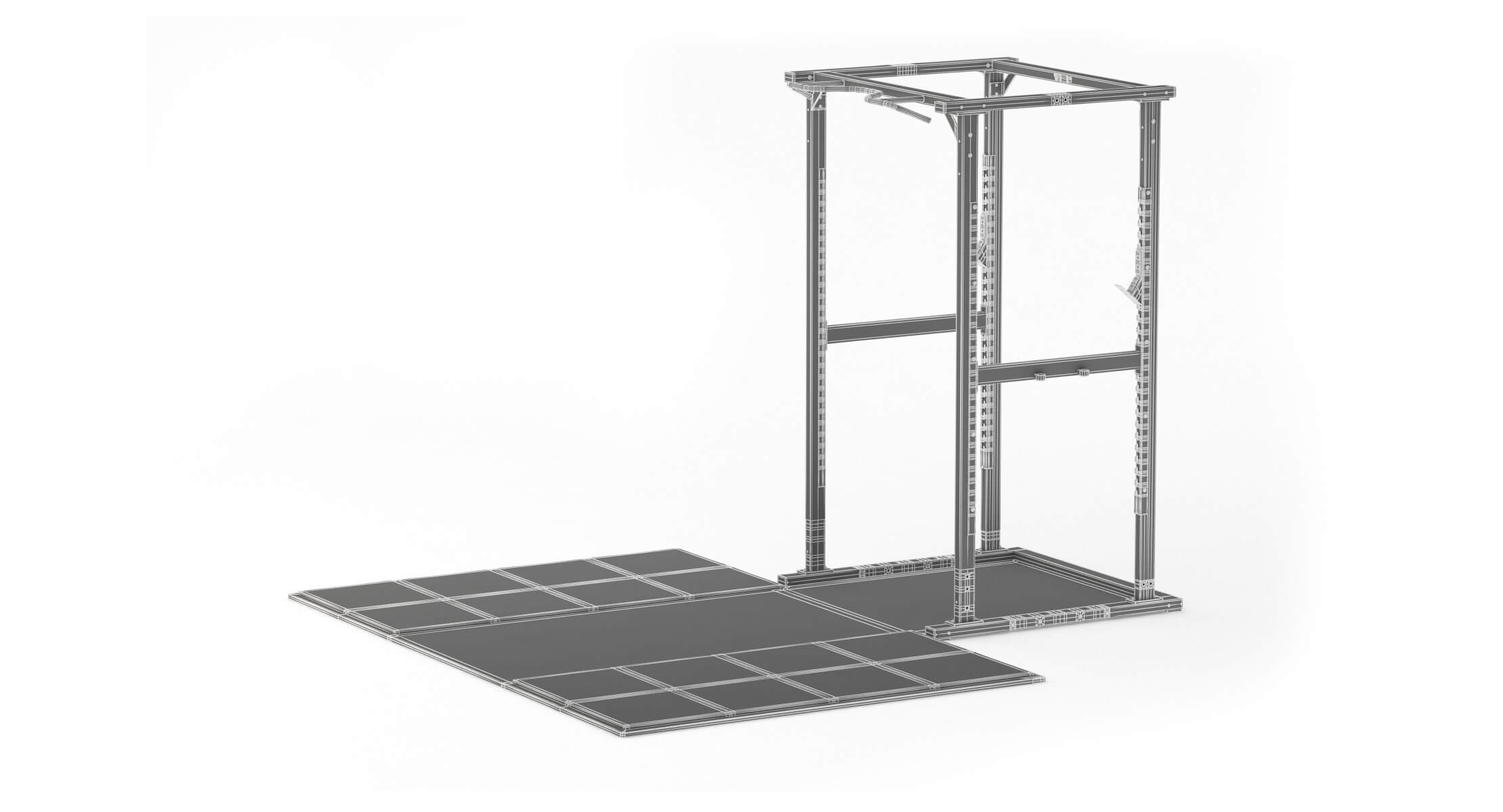 Technogym Olympic Power Rack - 3D Model by frezzy