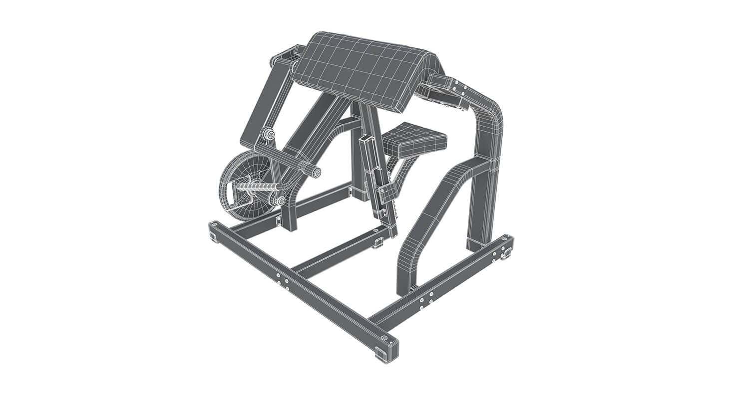 Technogym Plate Loaded Biceps - 3D Model by frezzy