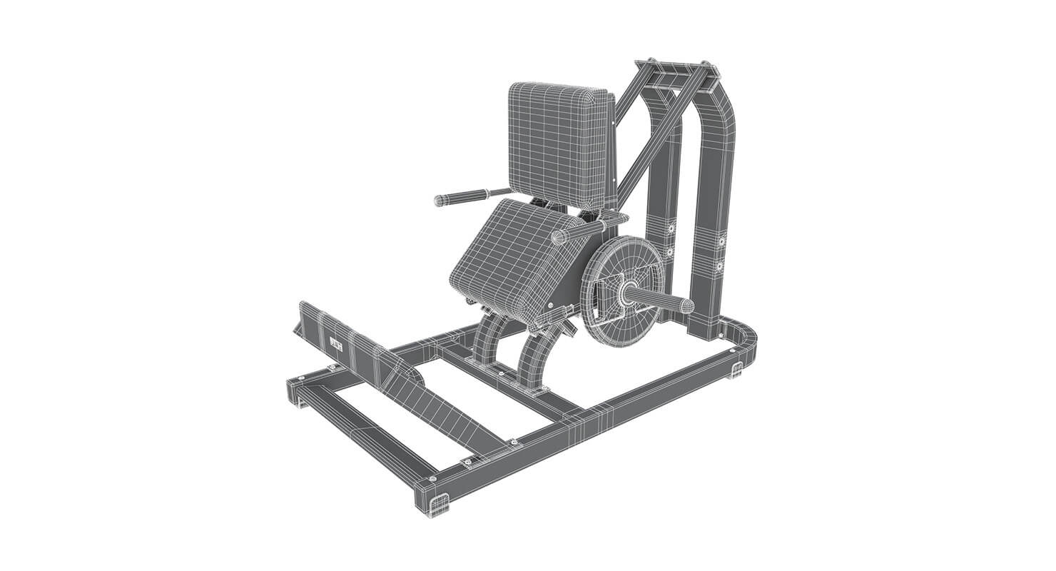 Technogym Plate Loaded Calf - 3D Model by frezzy