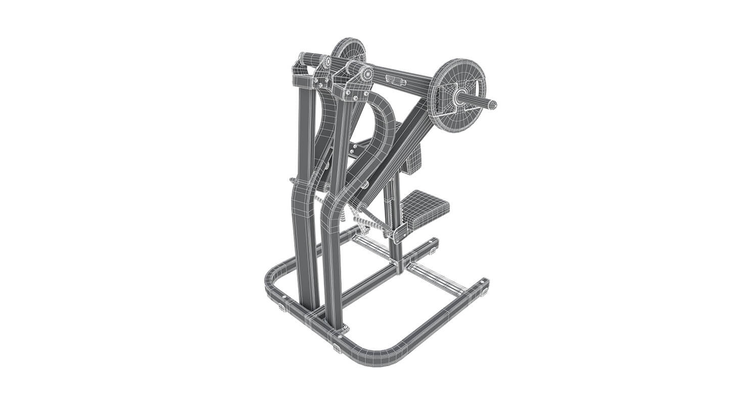Technogym Plate Loaded Low Row - 3D Model by frezzy