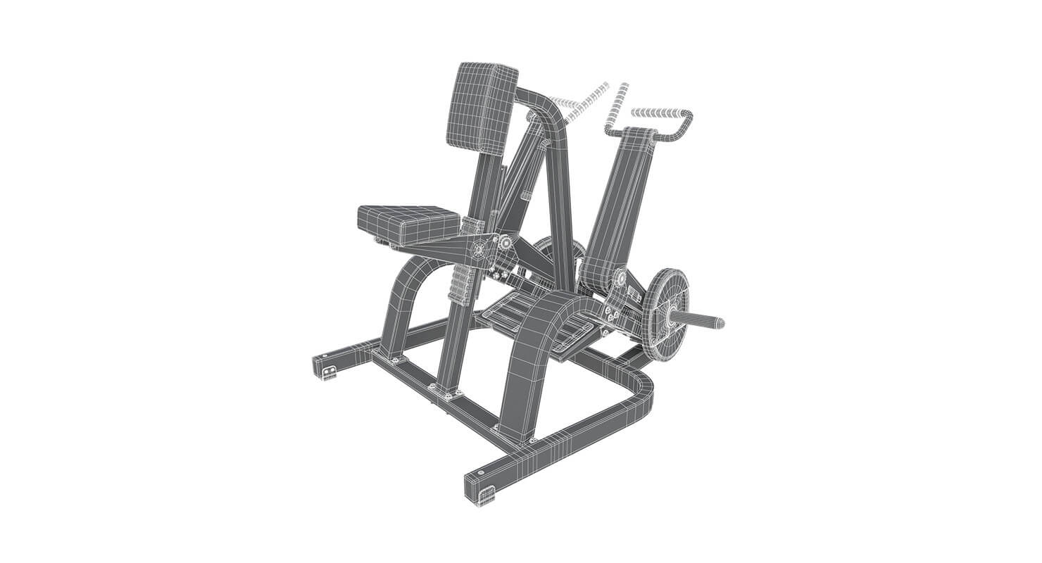 Technogym Plate Loaded Row - 3D Model by frezzy