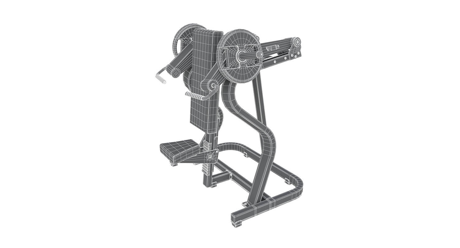 Technogym Plate Loaded Shoulder Press - 3D Model by frezzy