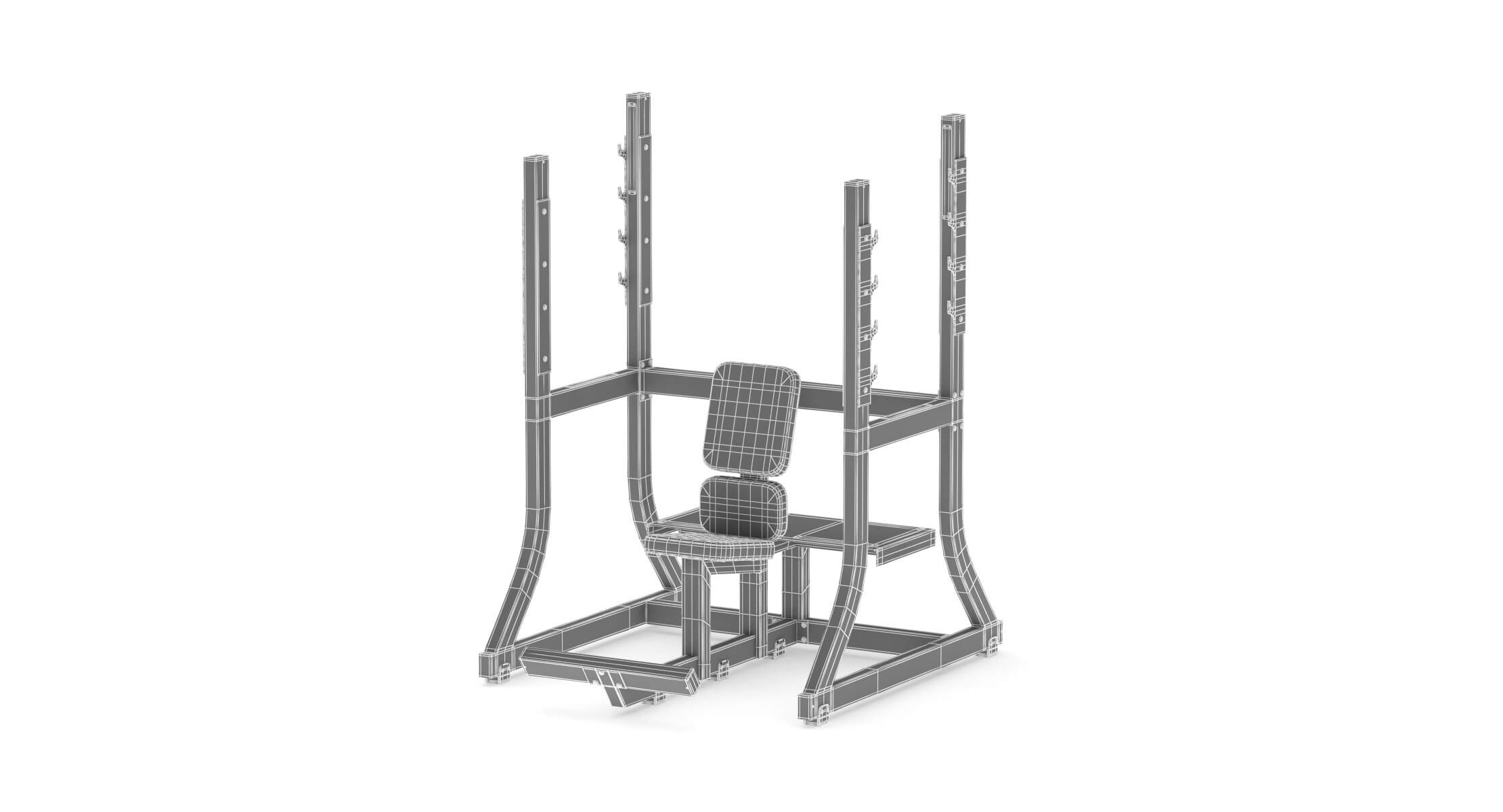 Technogym Pure Olympic Military Bench - 3D Model by frezzy