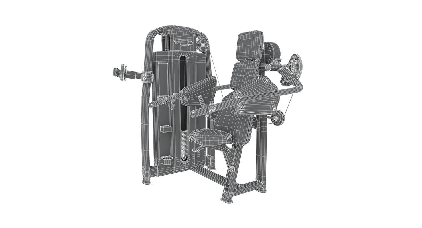 Technogym Selection Delts Machine - 3D Model by frezzy