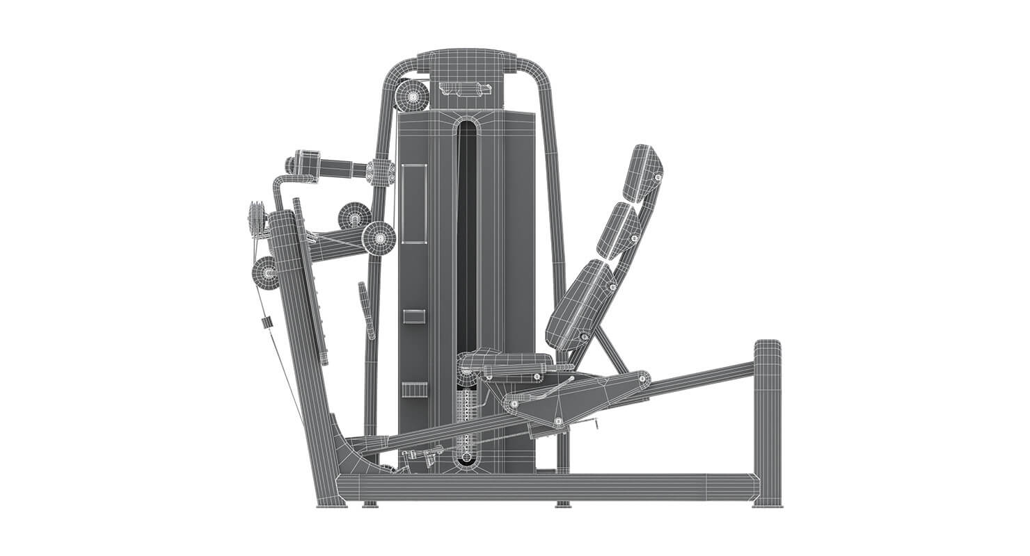 Technogym Selection Leg Press - 3D Model by frezzy