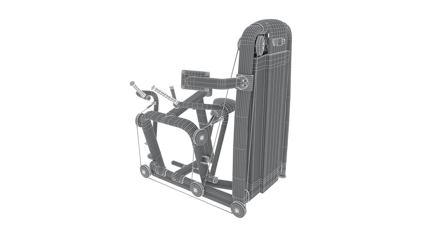 Technogym Selection Low Row - 3D Model by frezzy