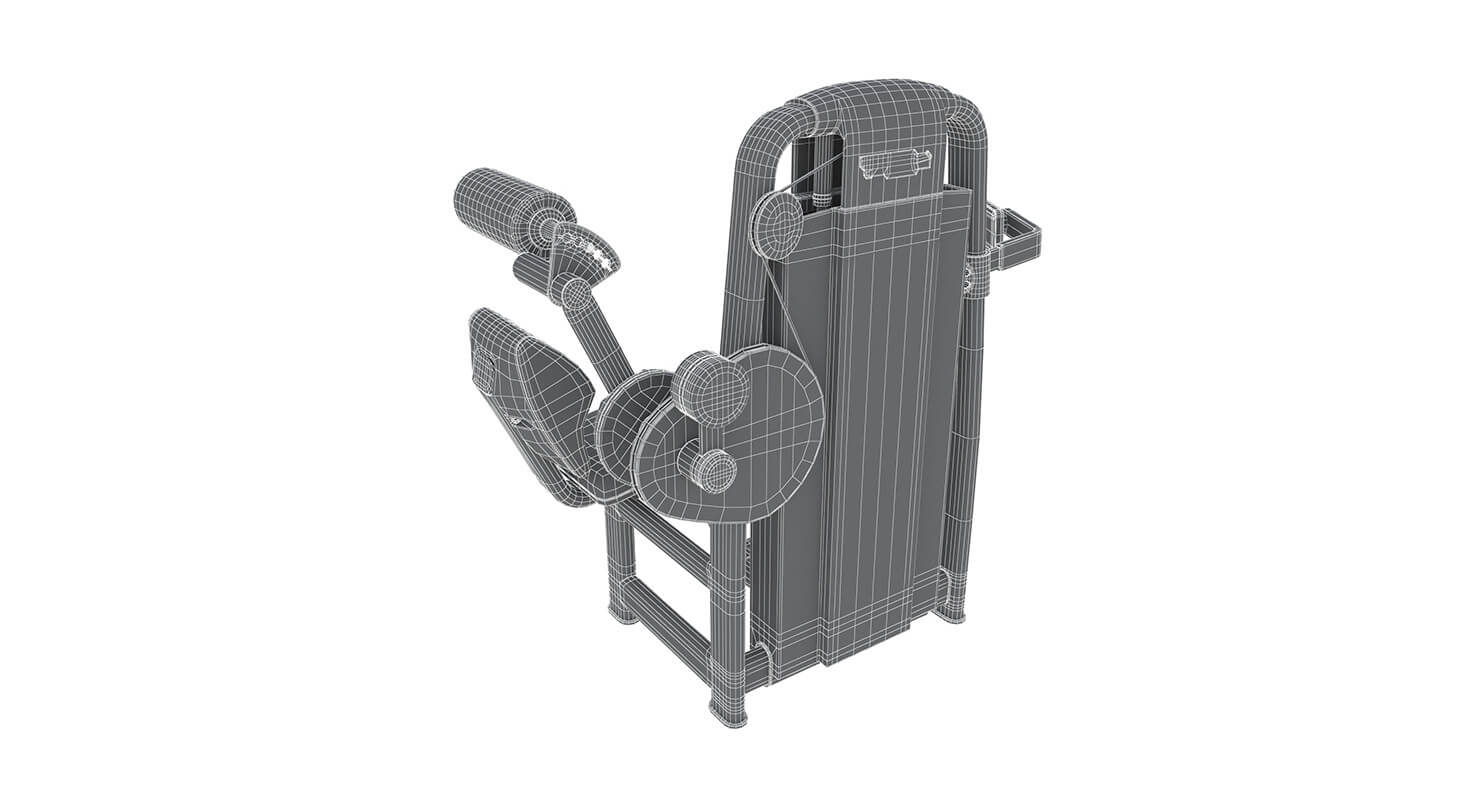 Technogym Selection Lower Back - 3D Model by frezzy