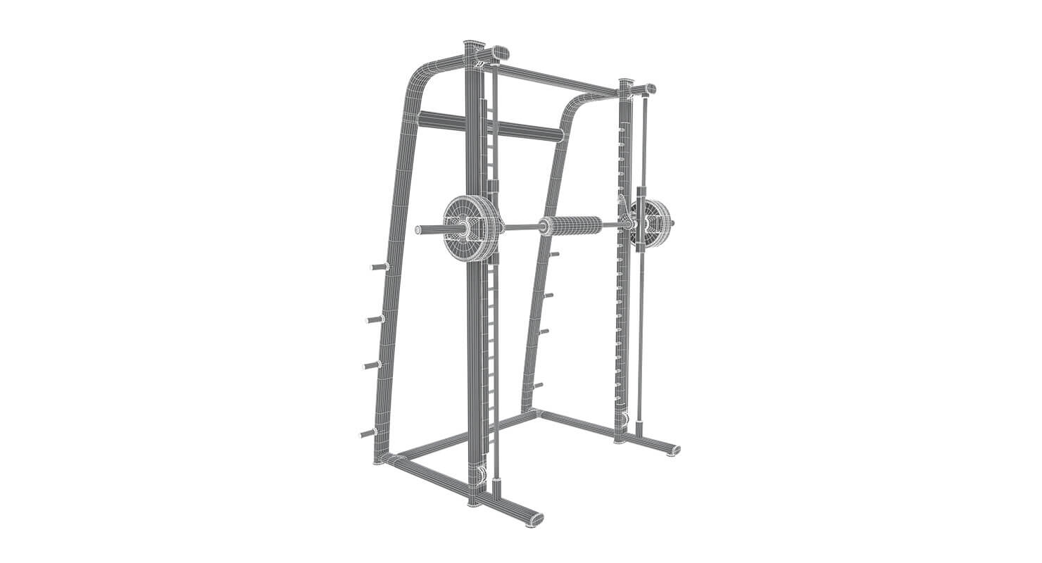 Technogym Selection Multipower Weight Rack - 3D Model by frezzy
