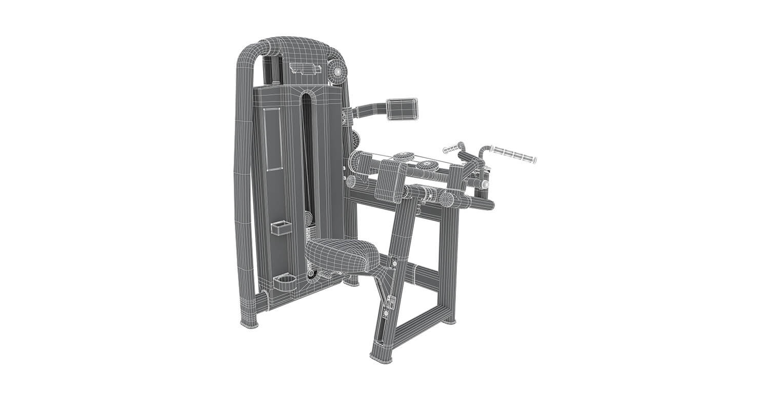 Technogym Selection Upper Back - 3D Model by frezzy