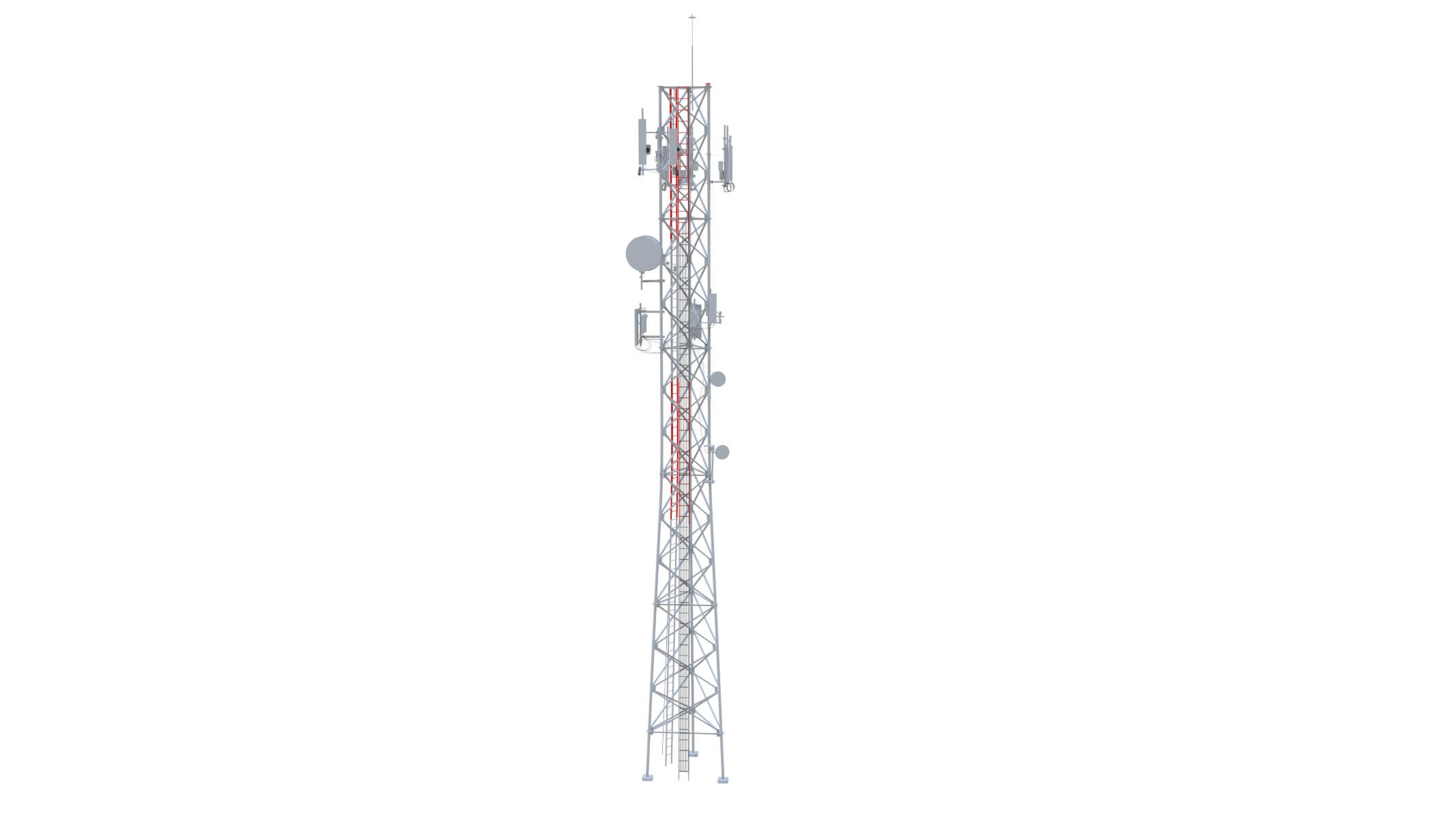 Telecommunication Tower 03 - 3D Model by frezzy
