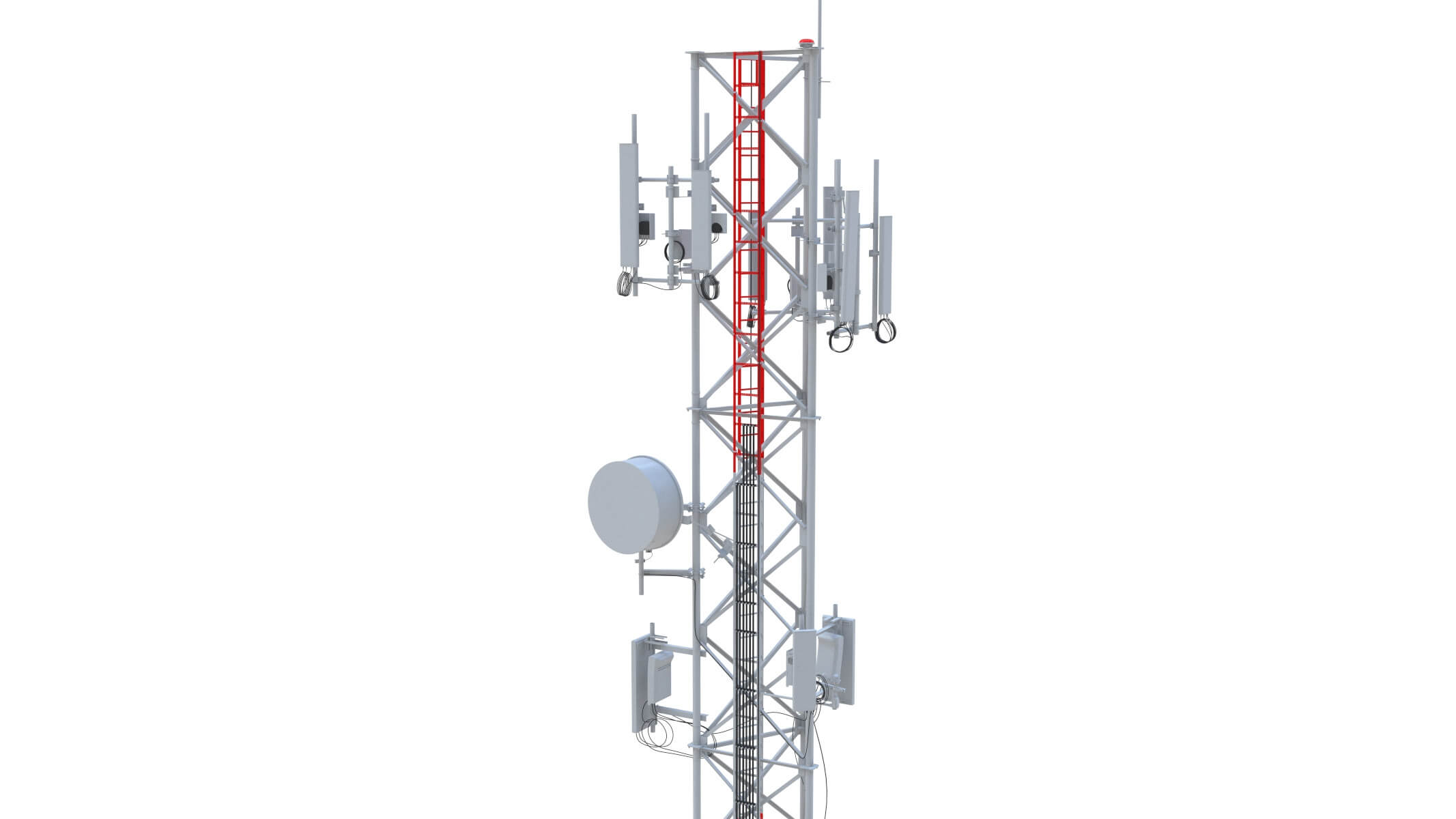 Telecommunication Tower 03 - 3D Model by frezzy