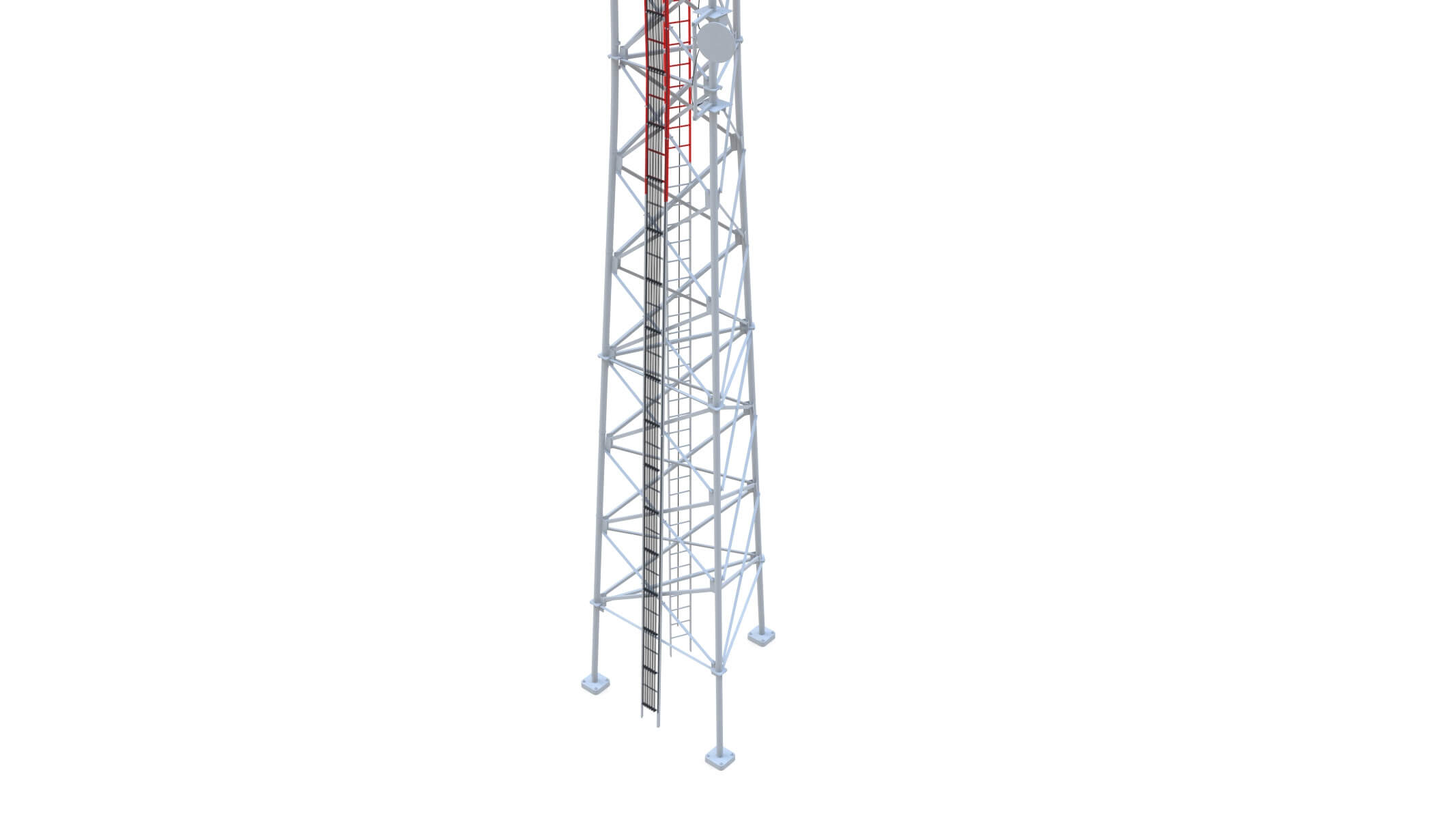 Telecommunication Tower 03 - 3D Model by frezzy
