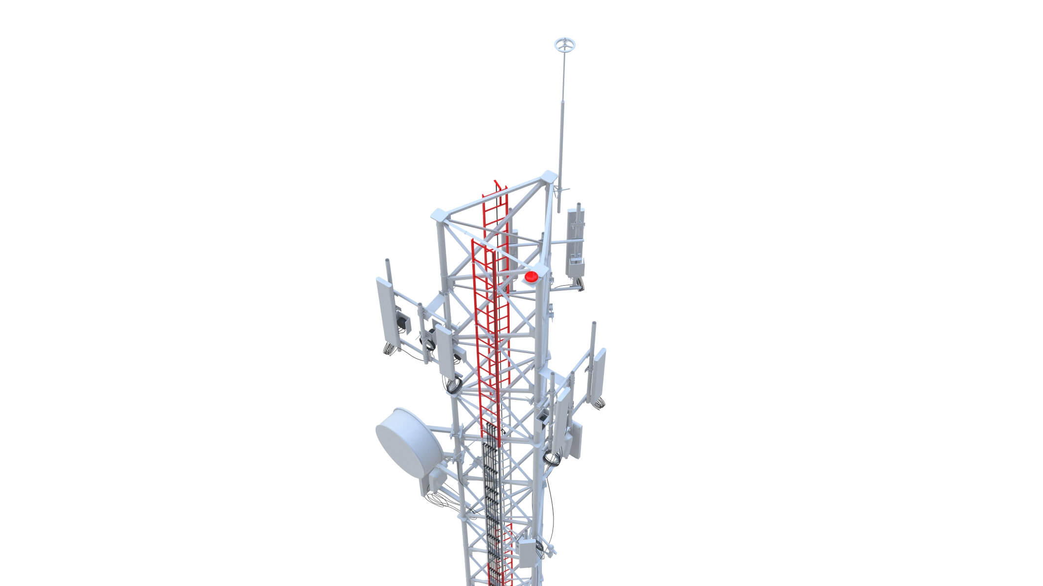 Telecommunication Tower 03 - 3D Model by frezzy